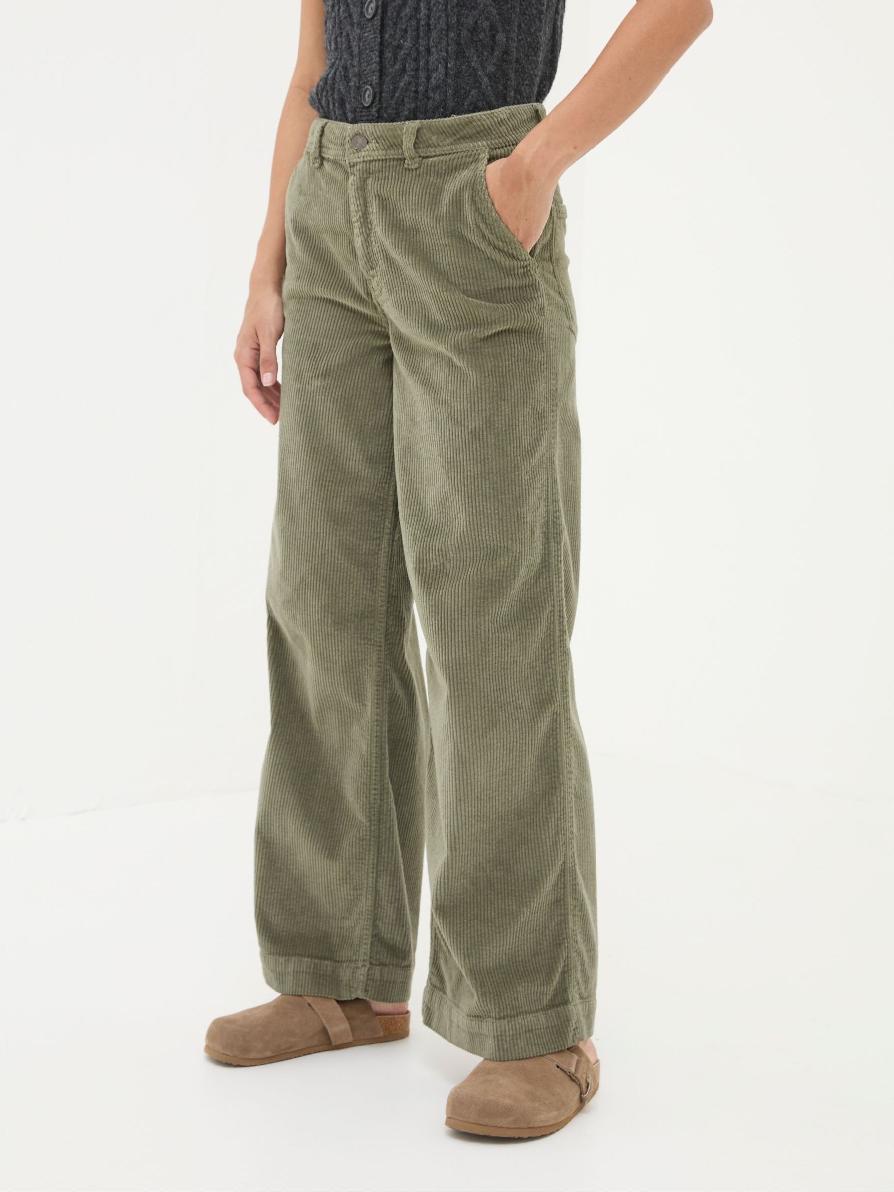Kendall Green Cord Trousers | FatFace