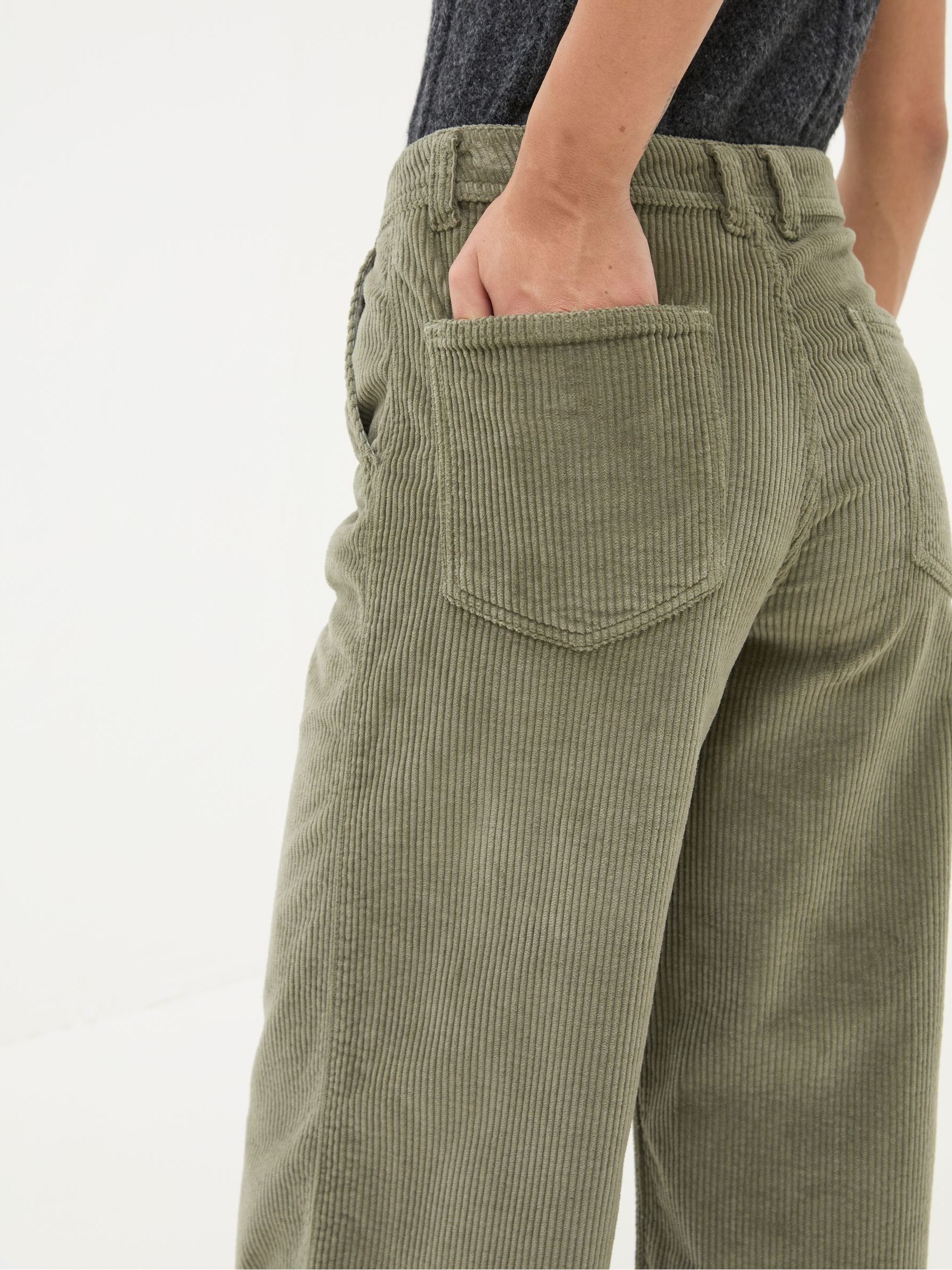 Kendall Green Cord Trousers | FatFace