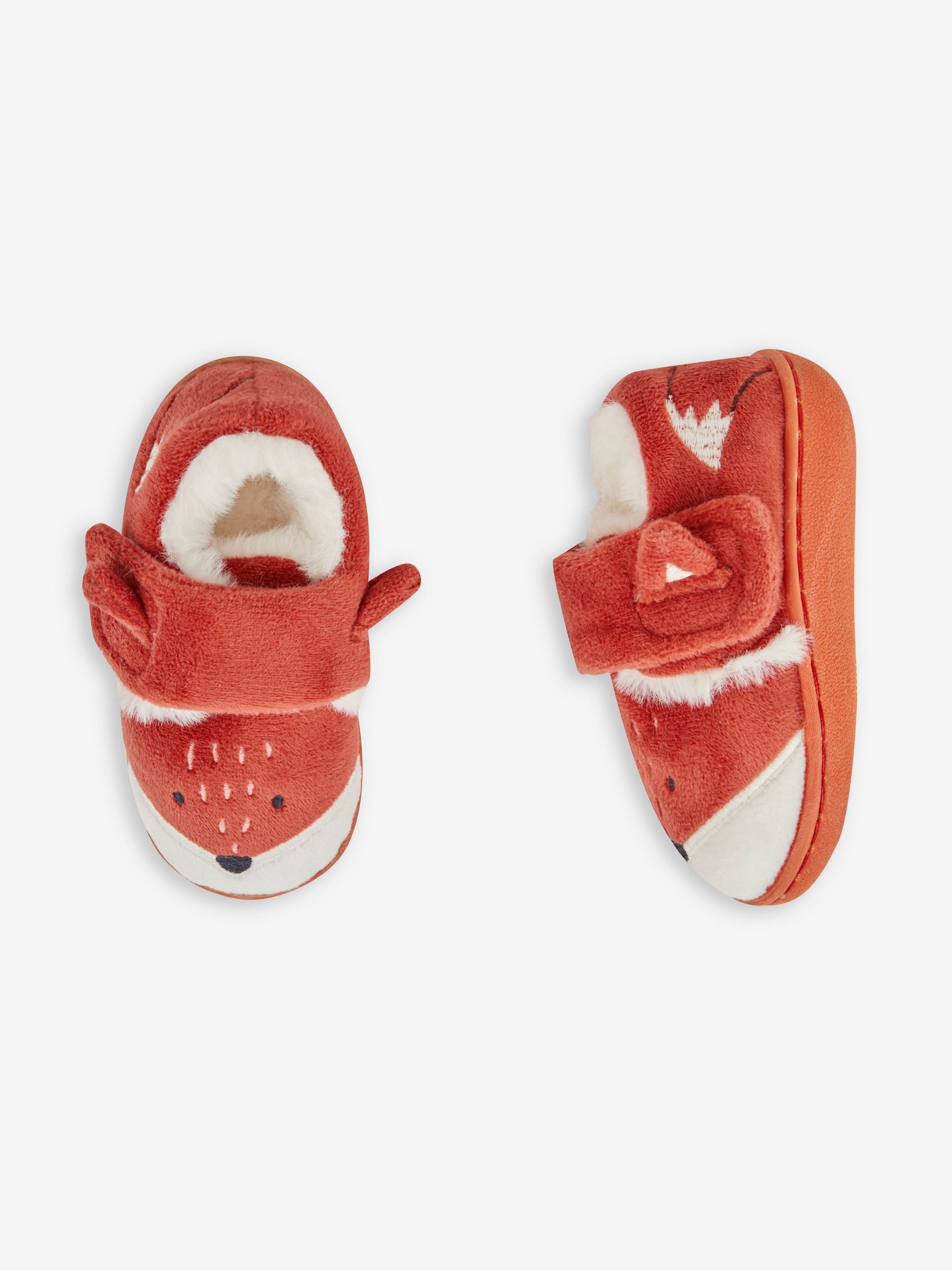 Orange Fox Slipper Shoes | JoJo Maman Bébé