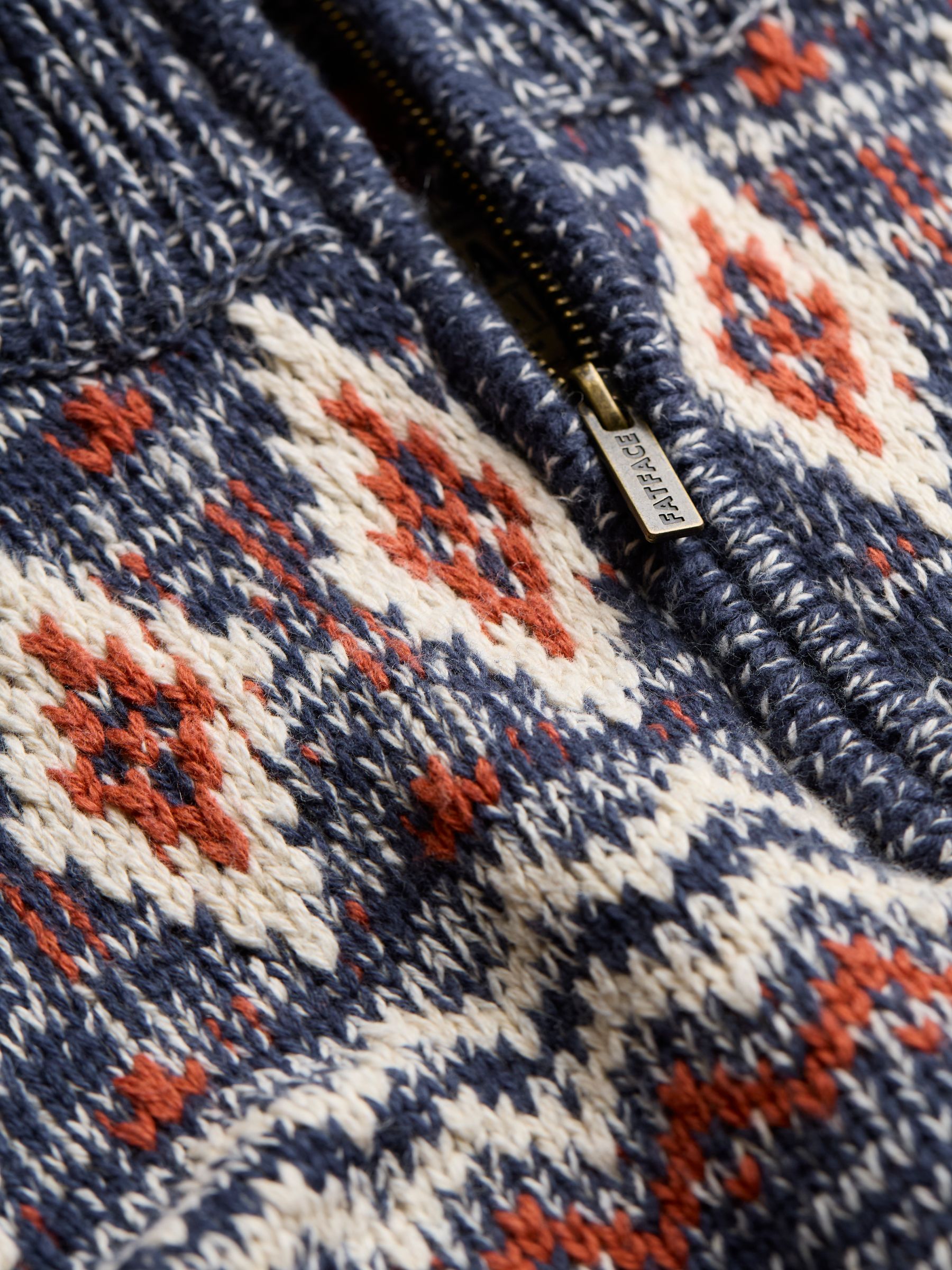 Denim Vintage Rothbury Half Neck Jumper | FatFace