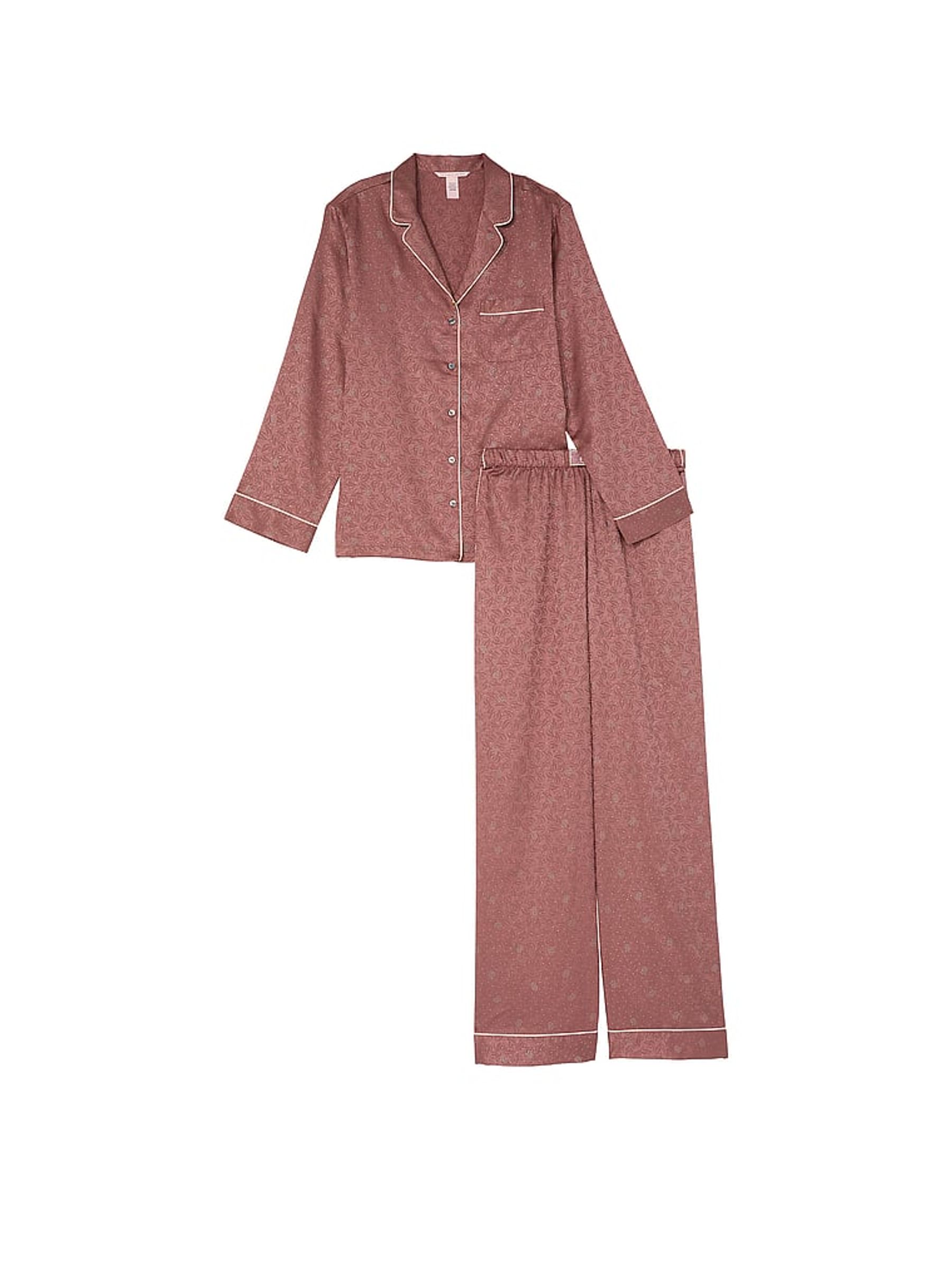 Vintage Rose Pink Dew Drop Jaquard Long Pyjama Set | Victoria's Secret ...