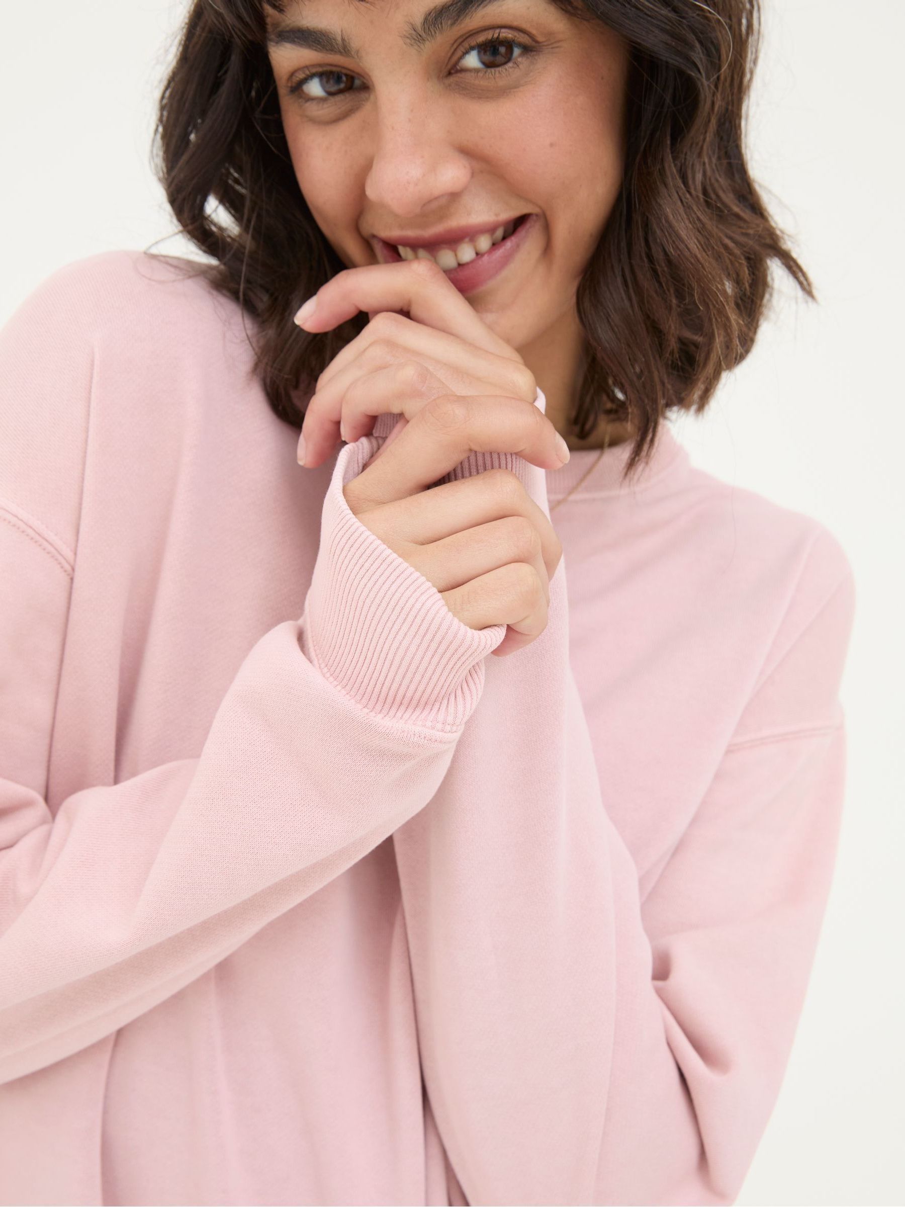 Georgia Pink Crew Sweatshirt | FatFace