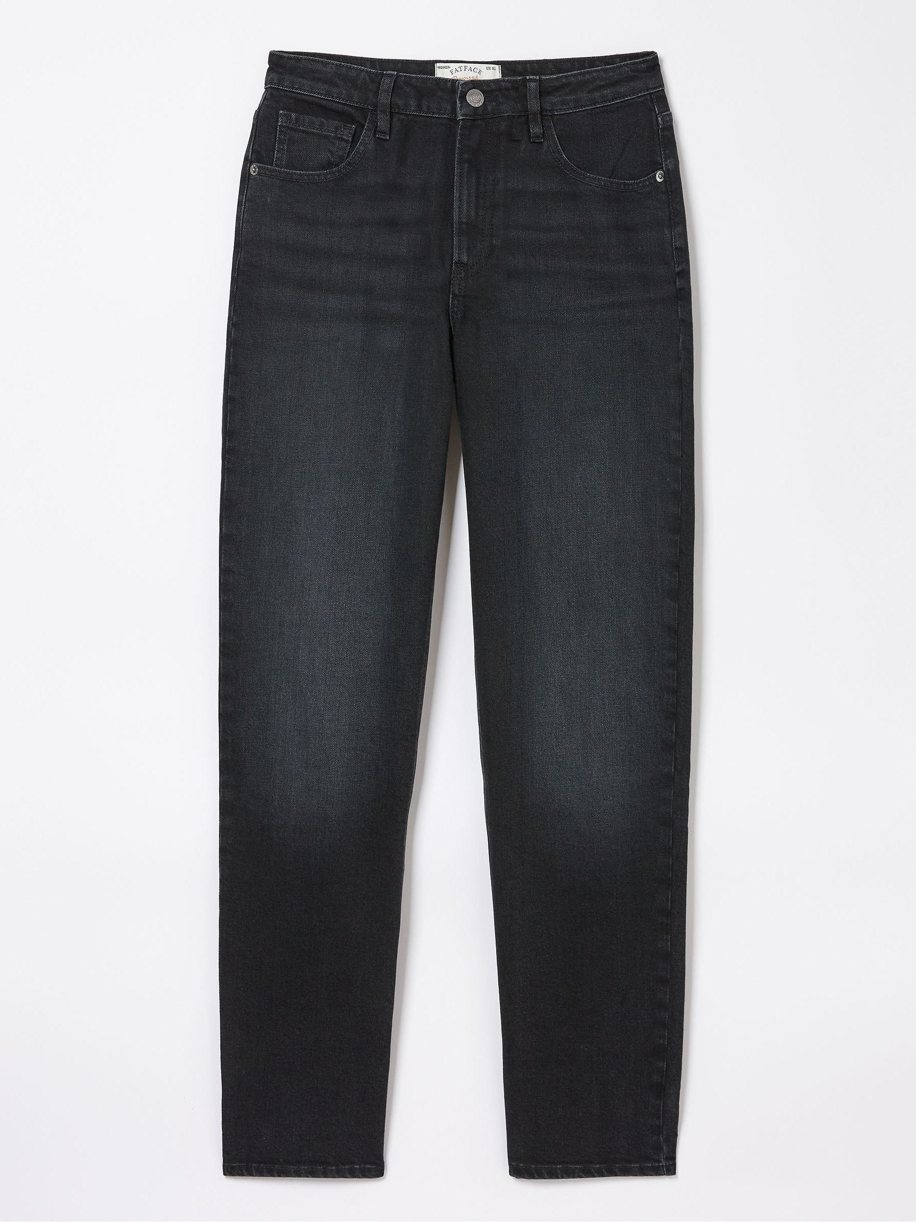Ludlow Washed Black Boyfriend Jeans | FatFace