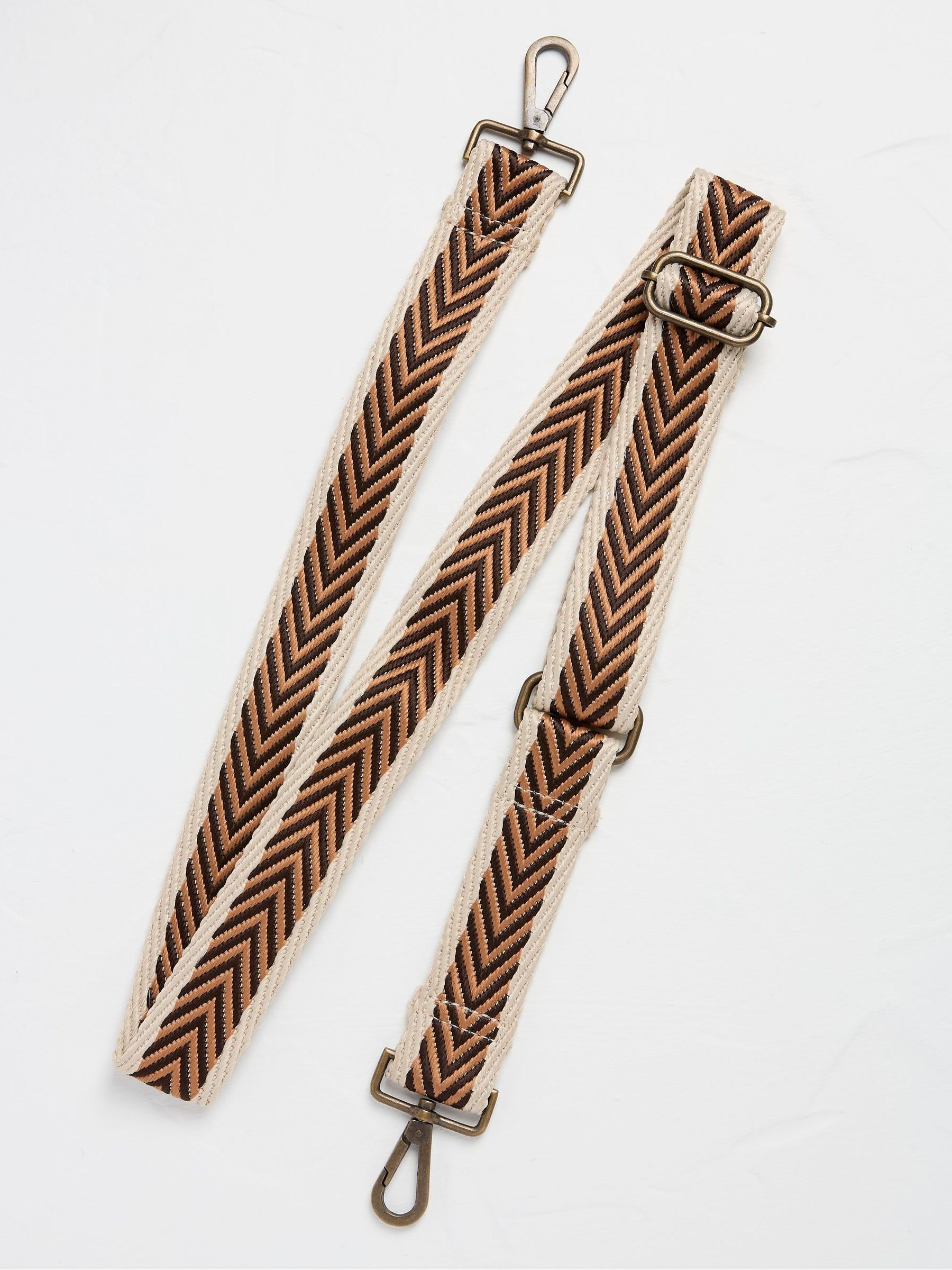chevron bag strap