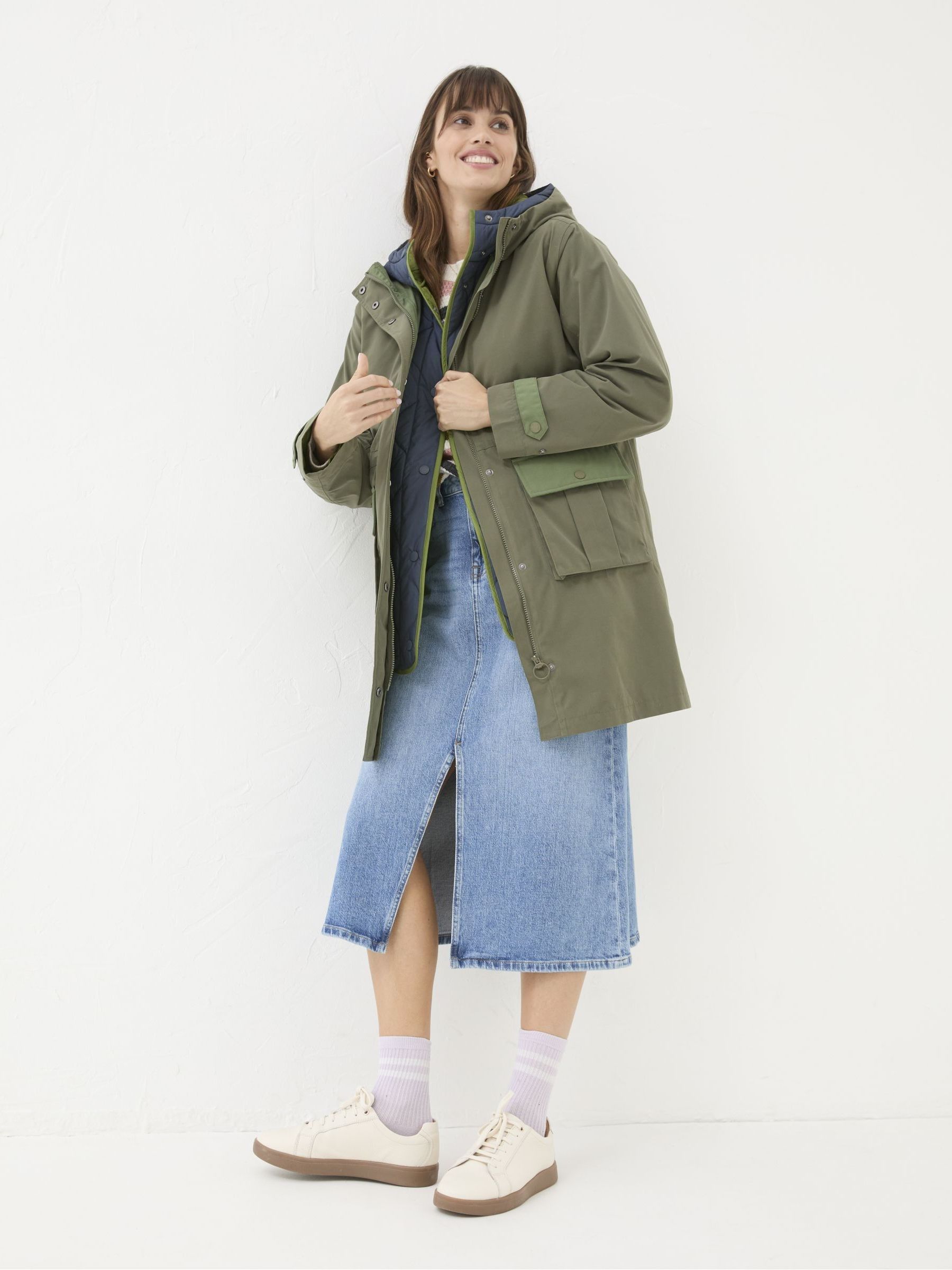 Mira Green Multiway Parka | FatFace