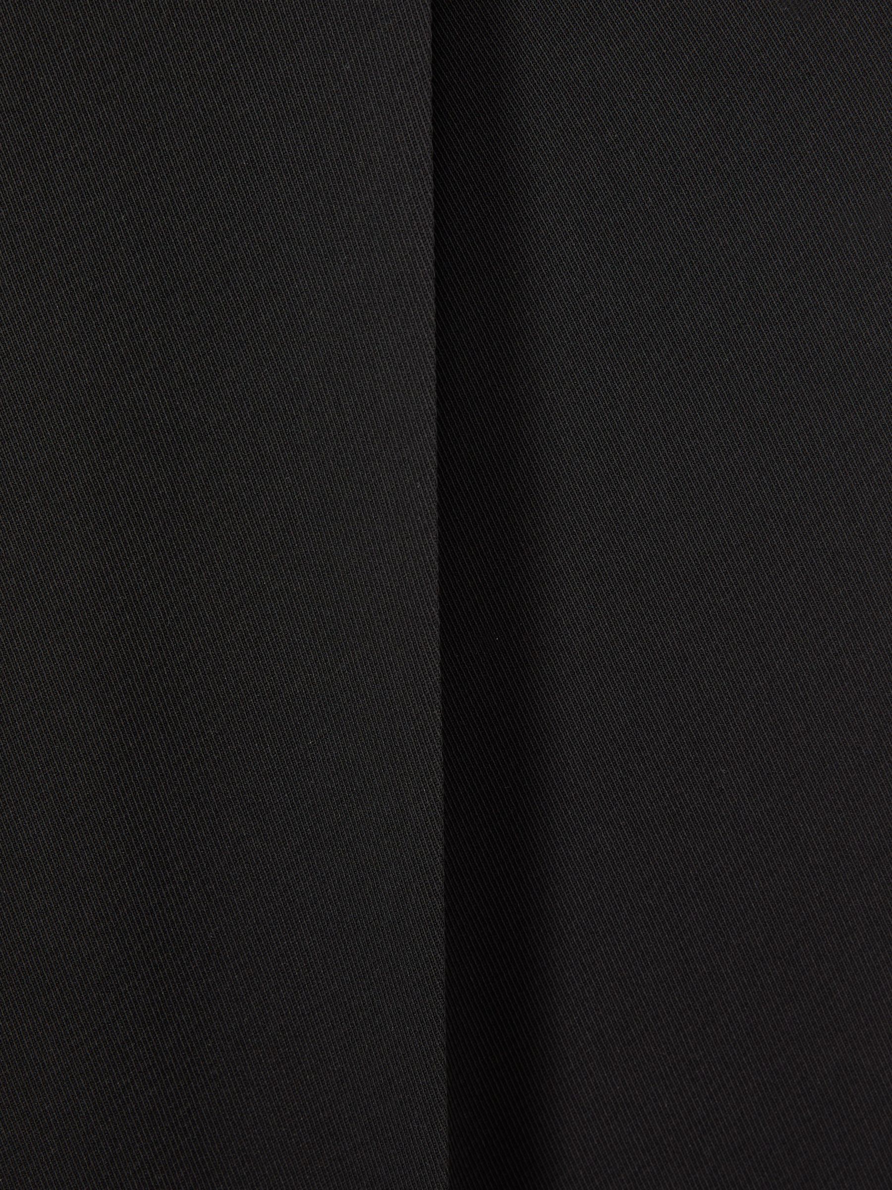 Reiss Front Pleat Tapered Trousers in Black - REISS