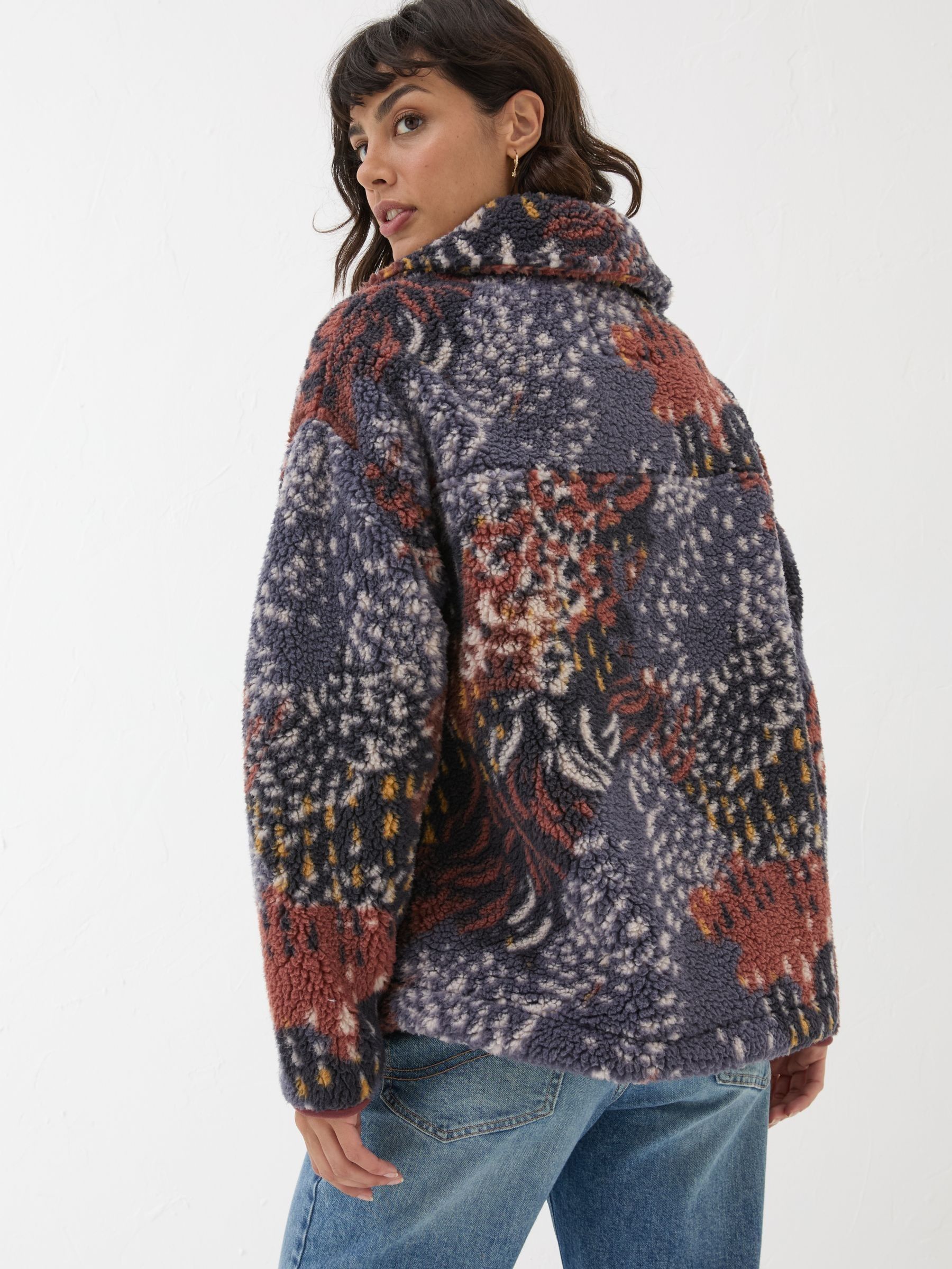 Parker Multi Abstract Animal Fleece | FatFace