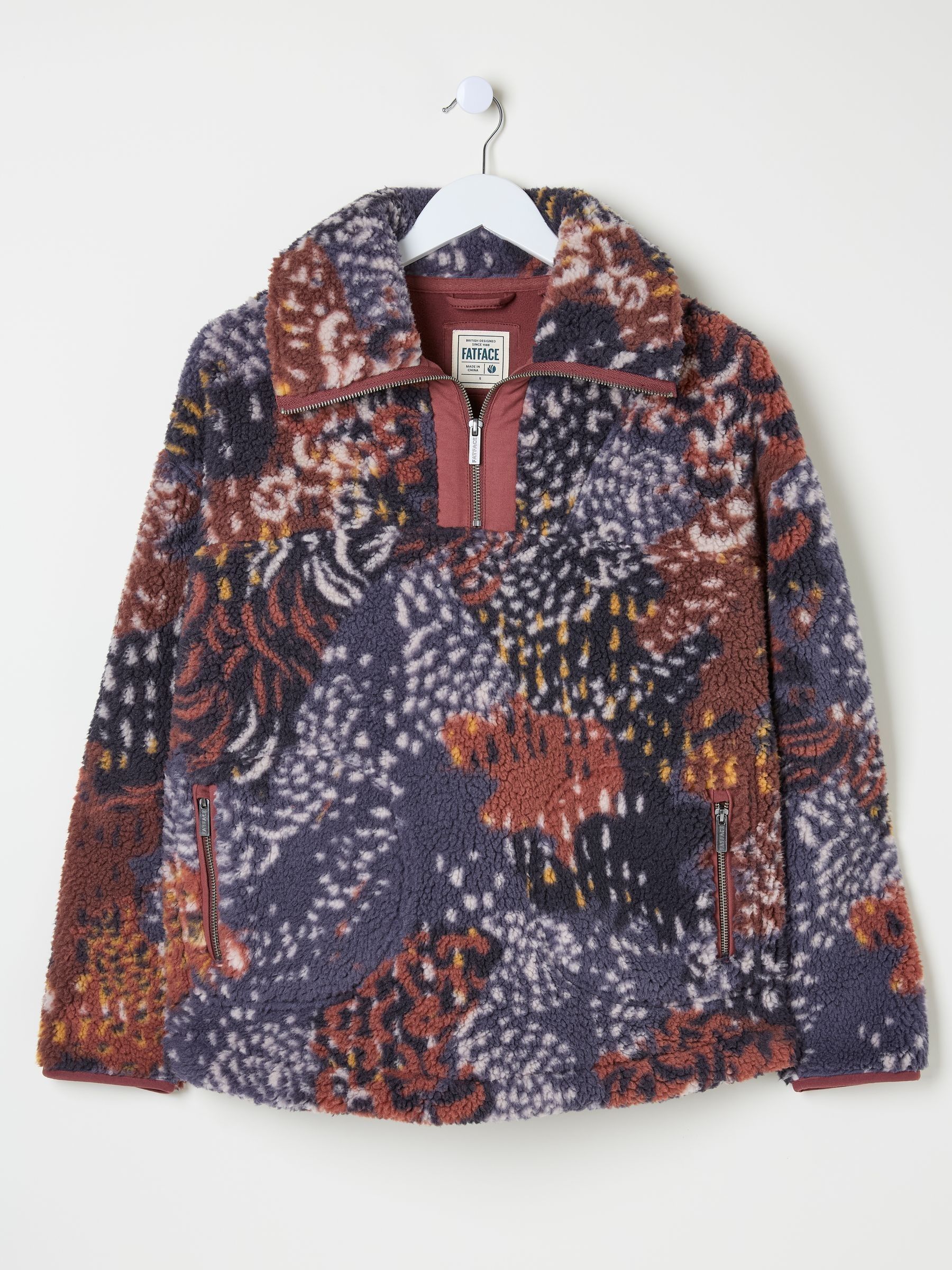 Parker Multi Abstract Animal Fleece | FatFace