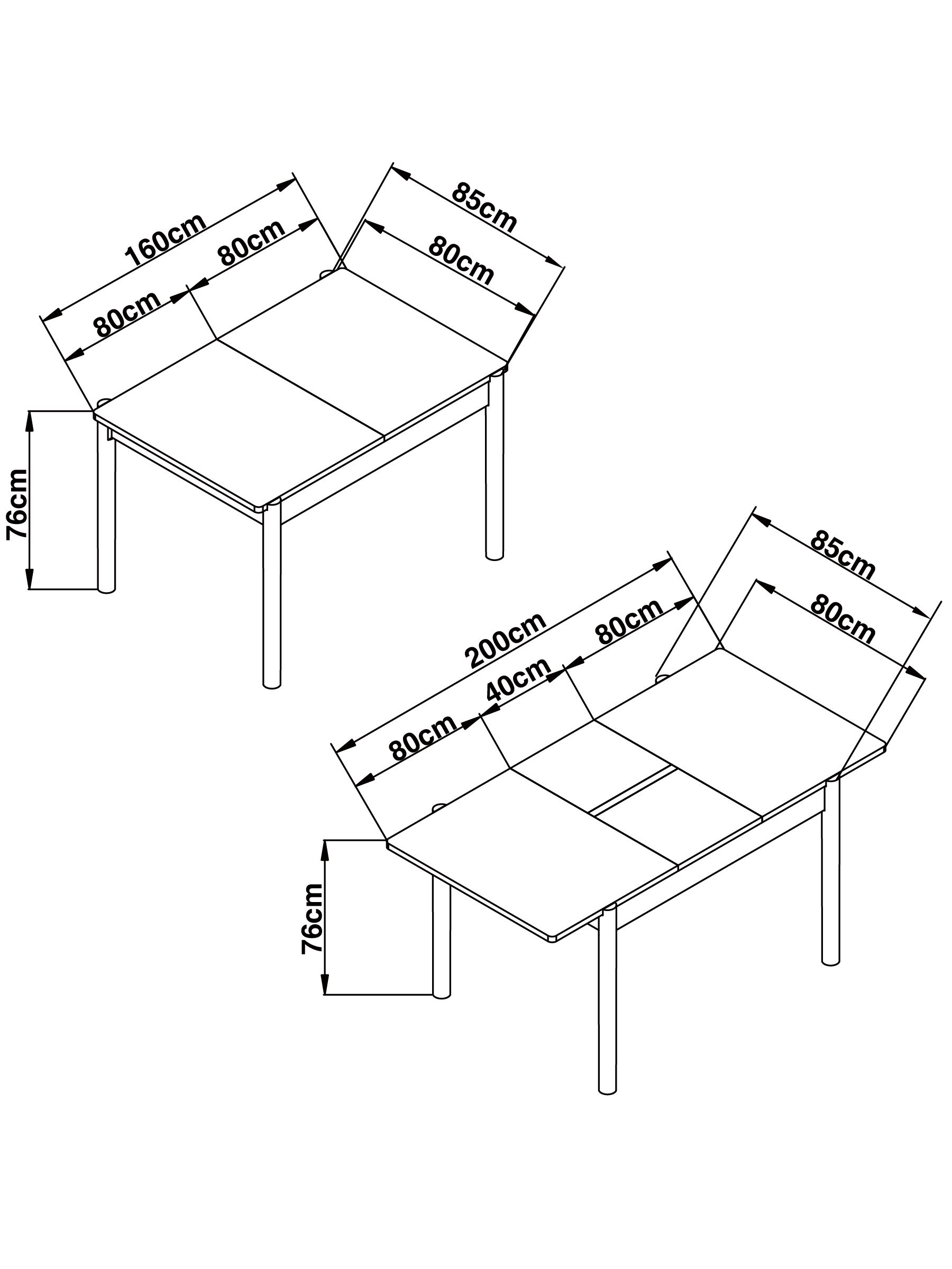 Pavia 6 to 8 Seater Extending Dining Table in Dark Natural Oak Effect ...