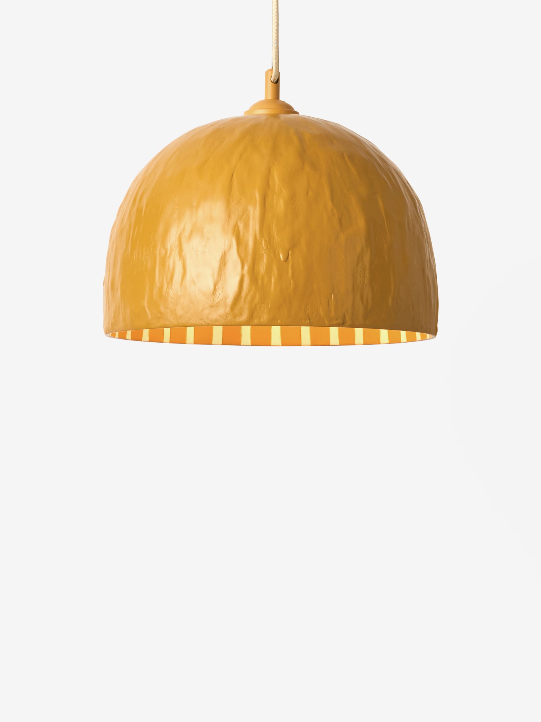 Ochre Yellow Asta Stripe Pendant Light | JoJo Maman Bébé