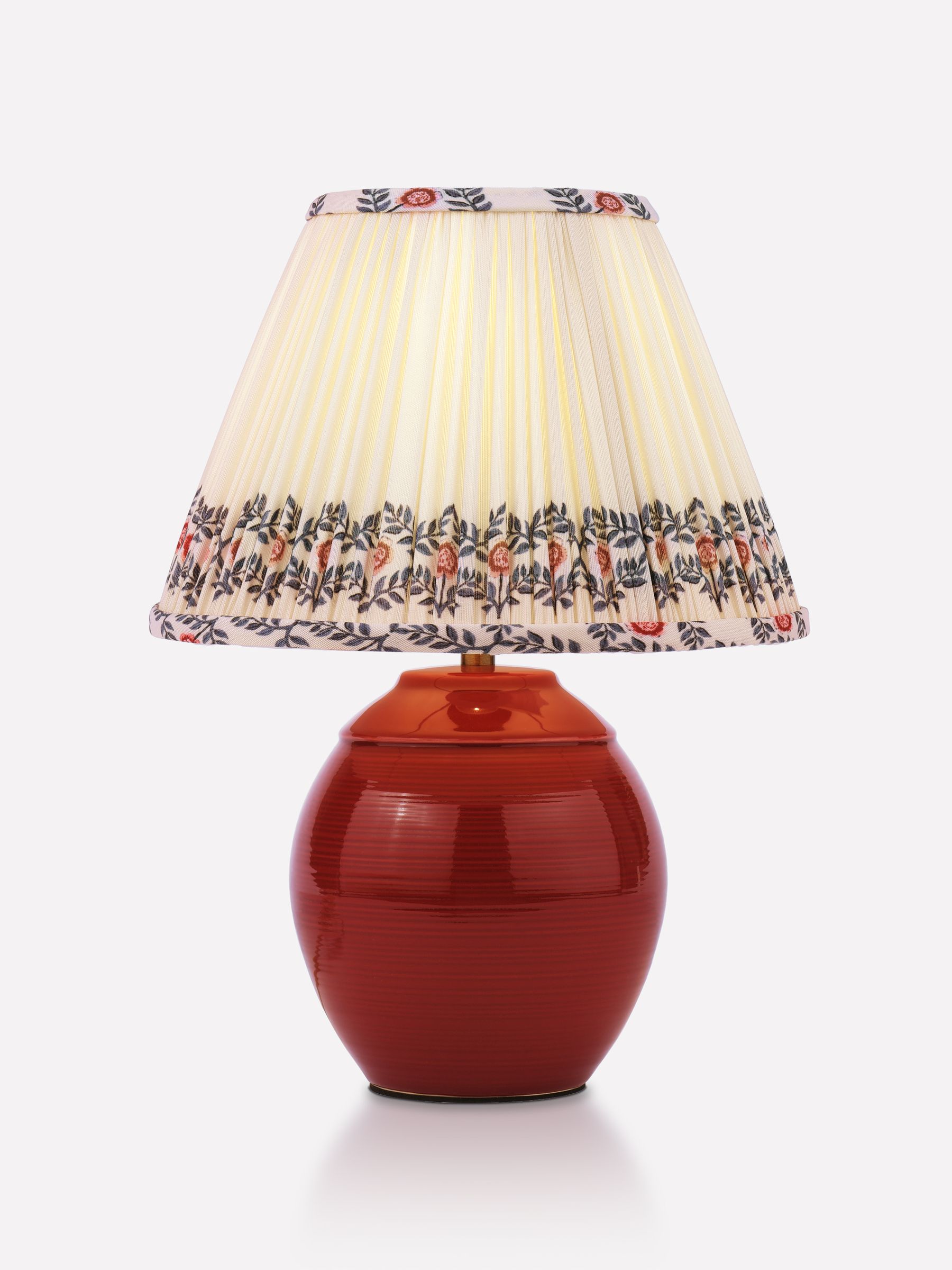 Wentworth Plum Red Table Lamp | Joules
