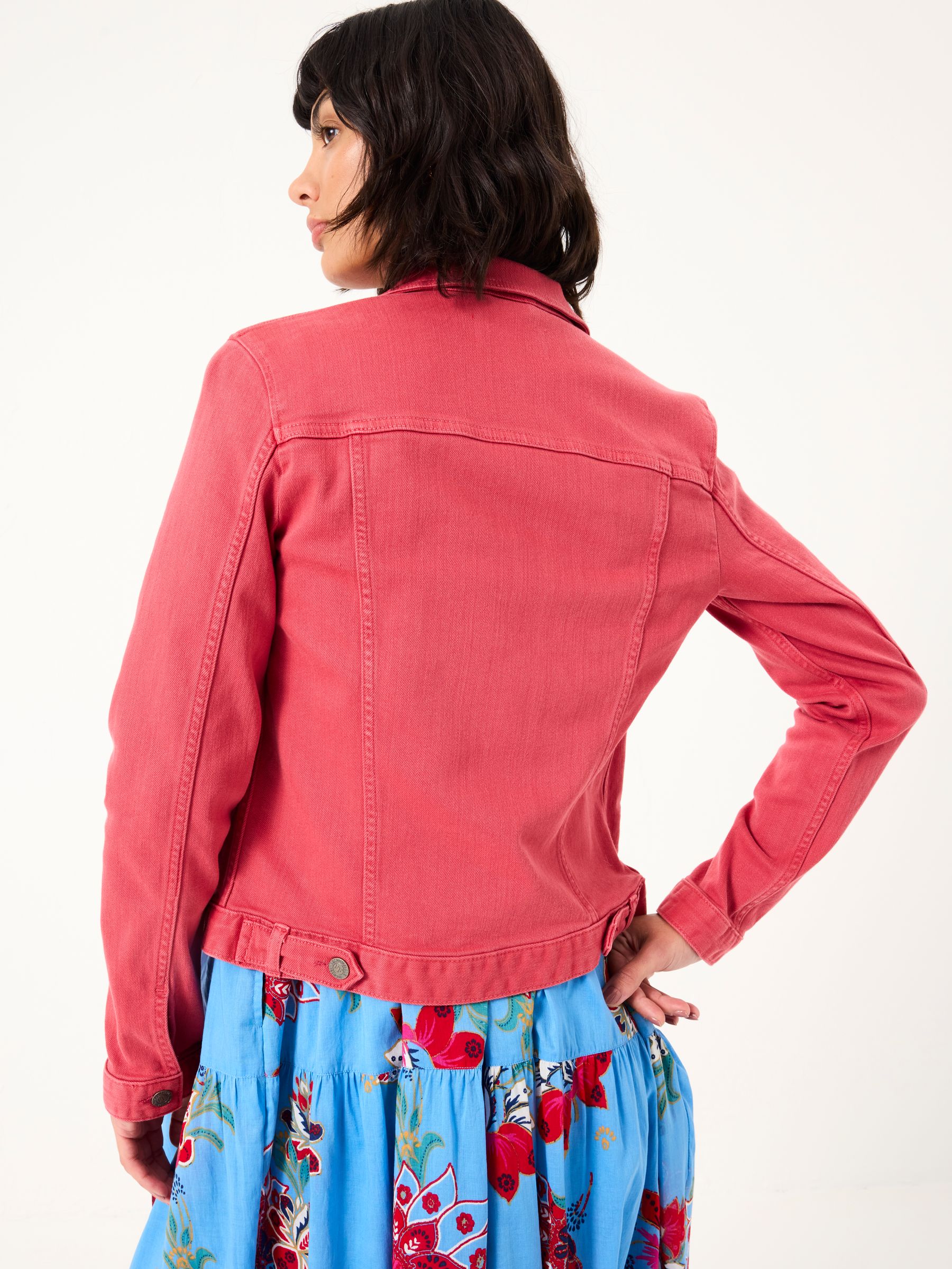 Tasha Vintage Red Denim Jacket | FatFace