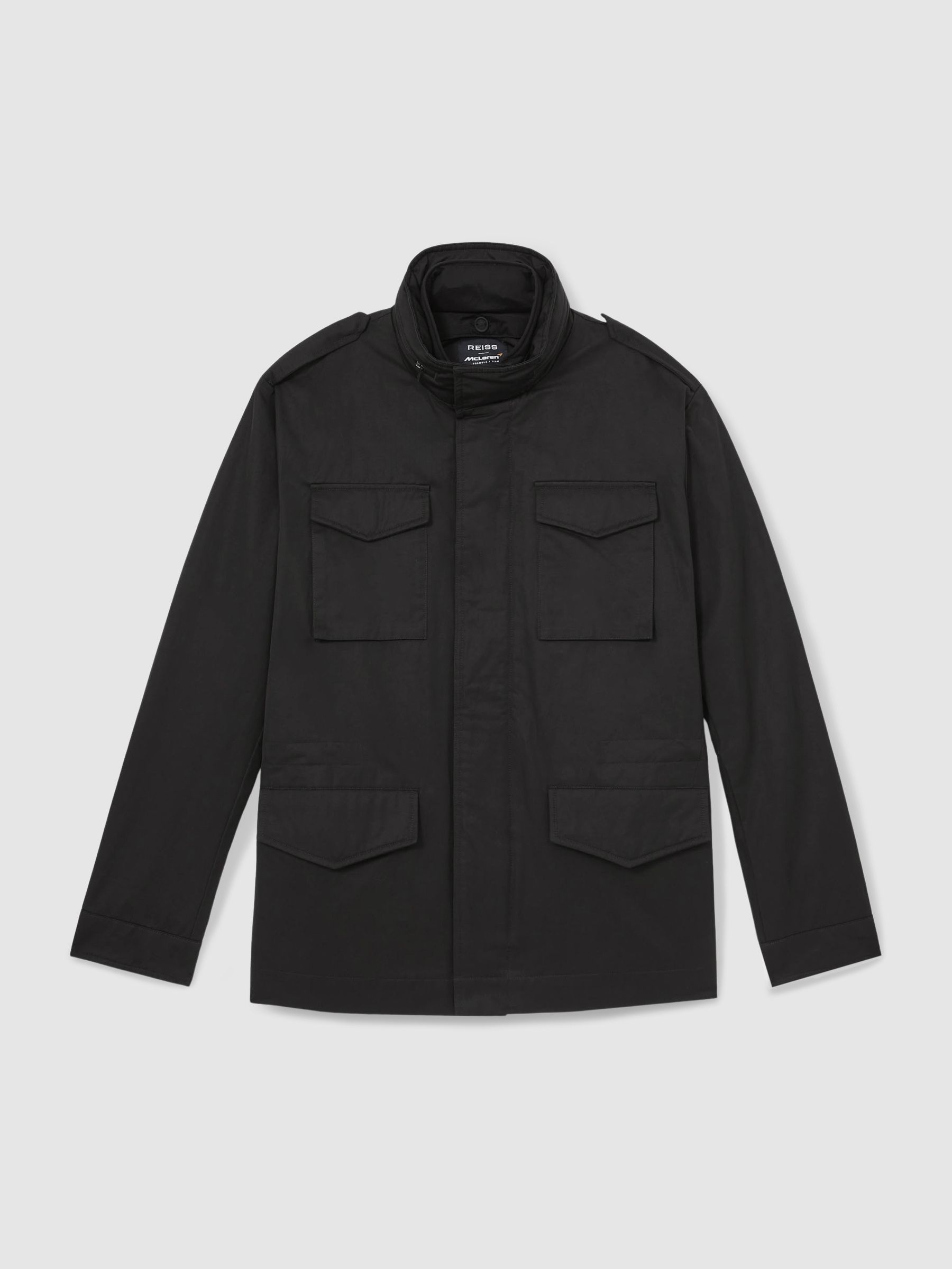 Reiss McLaren F1 Team Field Jacket in Black - REISS
