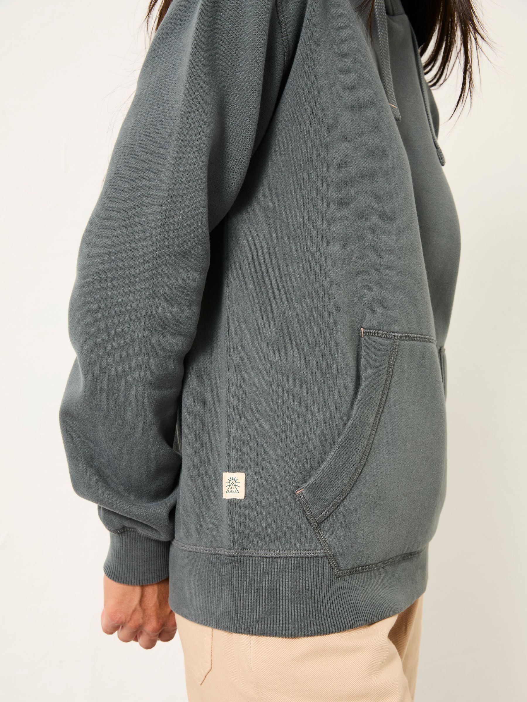 Izzy Graphite Grey Overhead Hoodie | FatFace USA