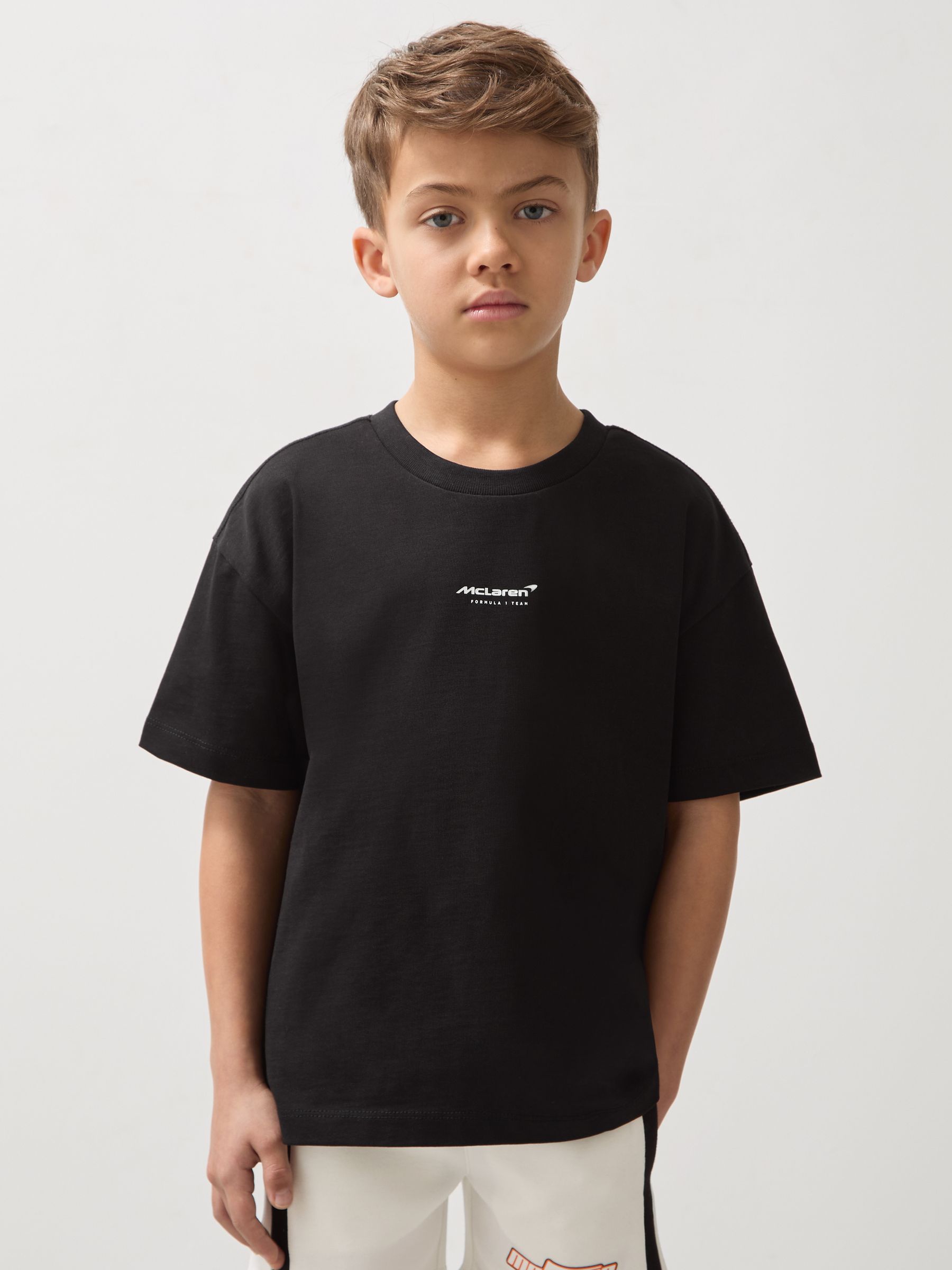 Reiss 3-9 yrs McLaren F1 Team Melbourne T-Shirt Unisex Fit in Black - REISS