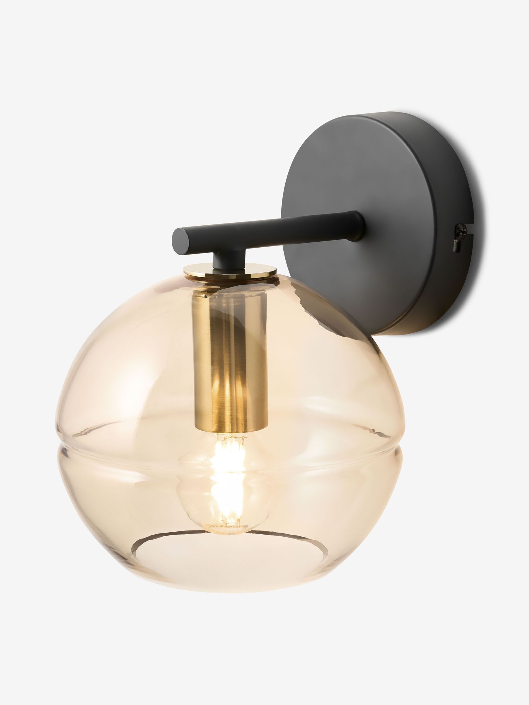 Mika Wall Light in Black/Champagne | Made