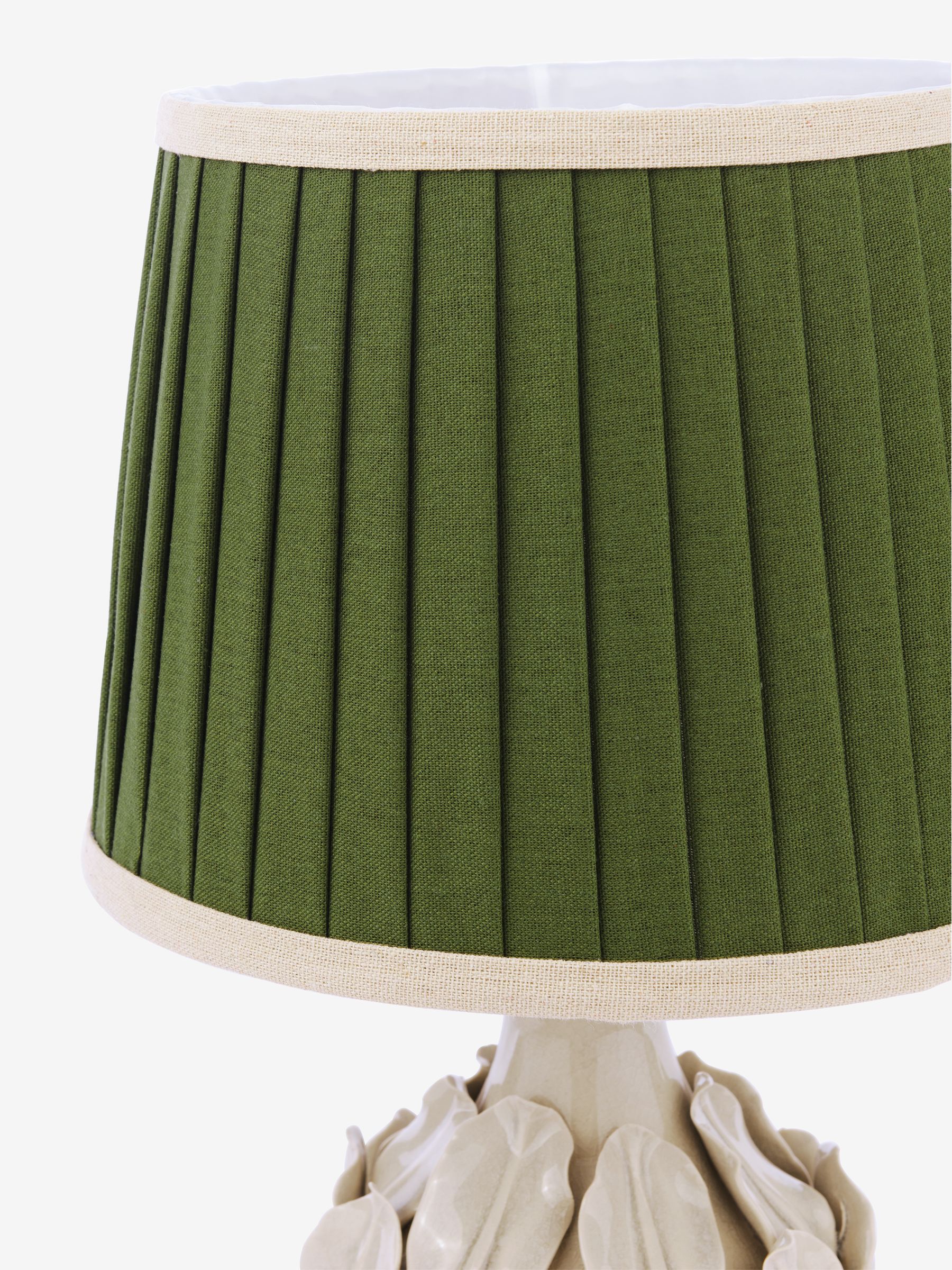 Cream Chatsworth Small Ceramic Table Lamp | Joules