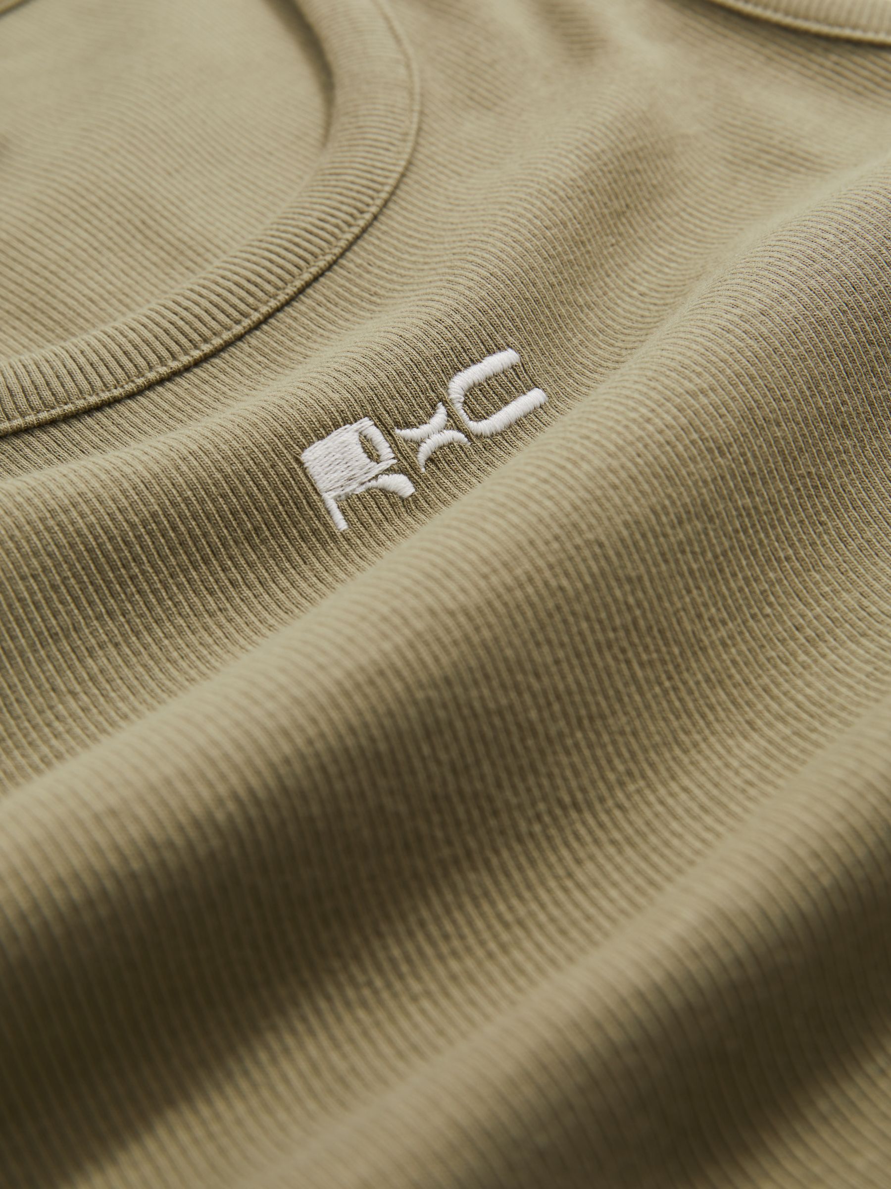 Reiss Reiss | Ché Logo-Embroidered Vest in Sage Green - REISS