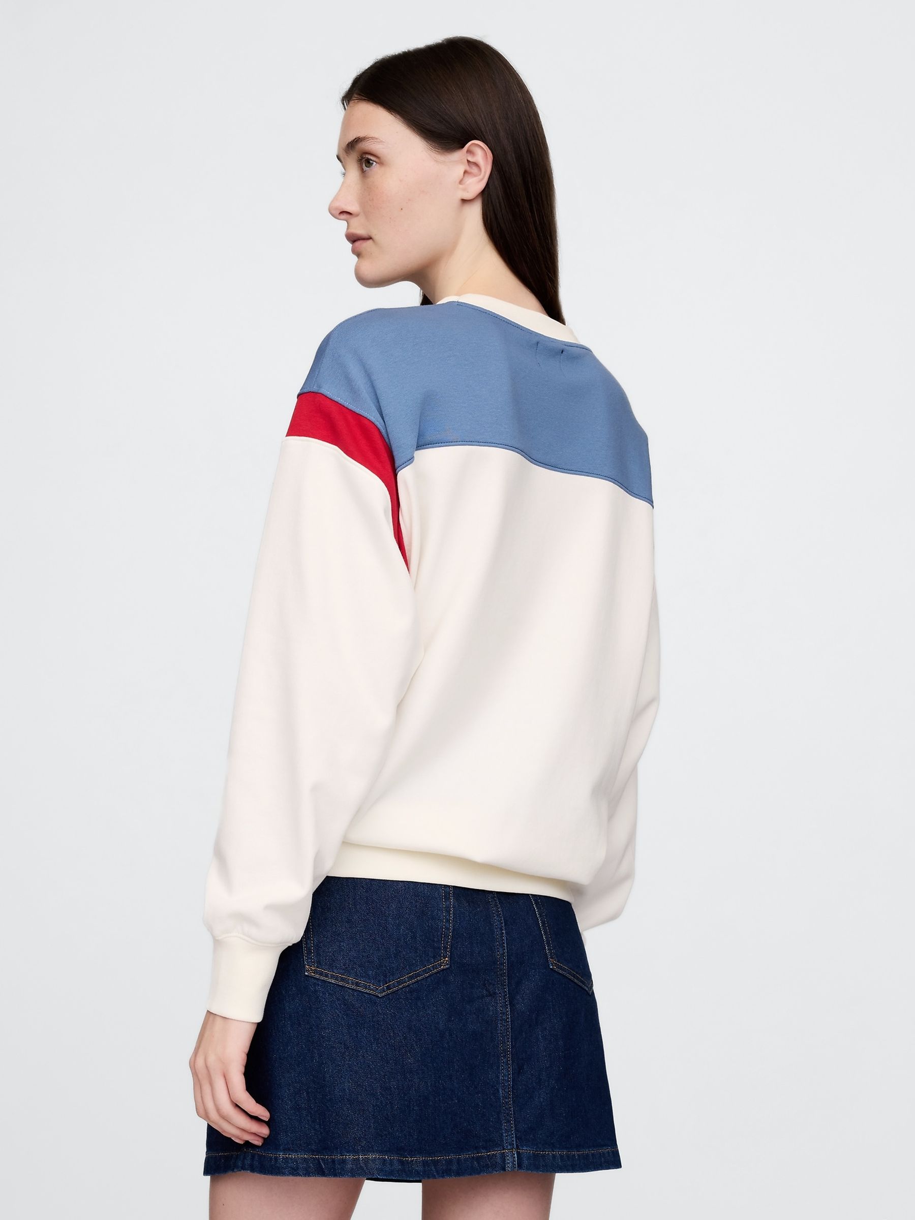 Cream Vintage Soft French Terry Logo Sweatshirt | Gap
