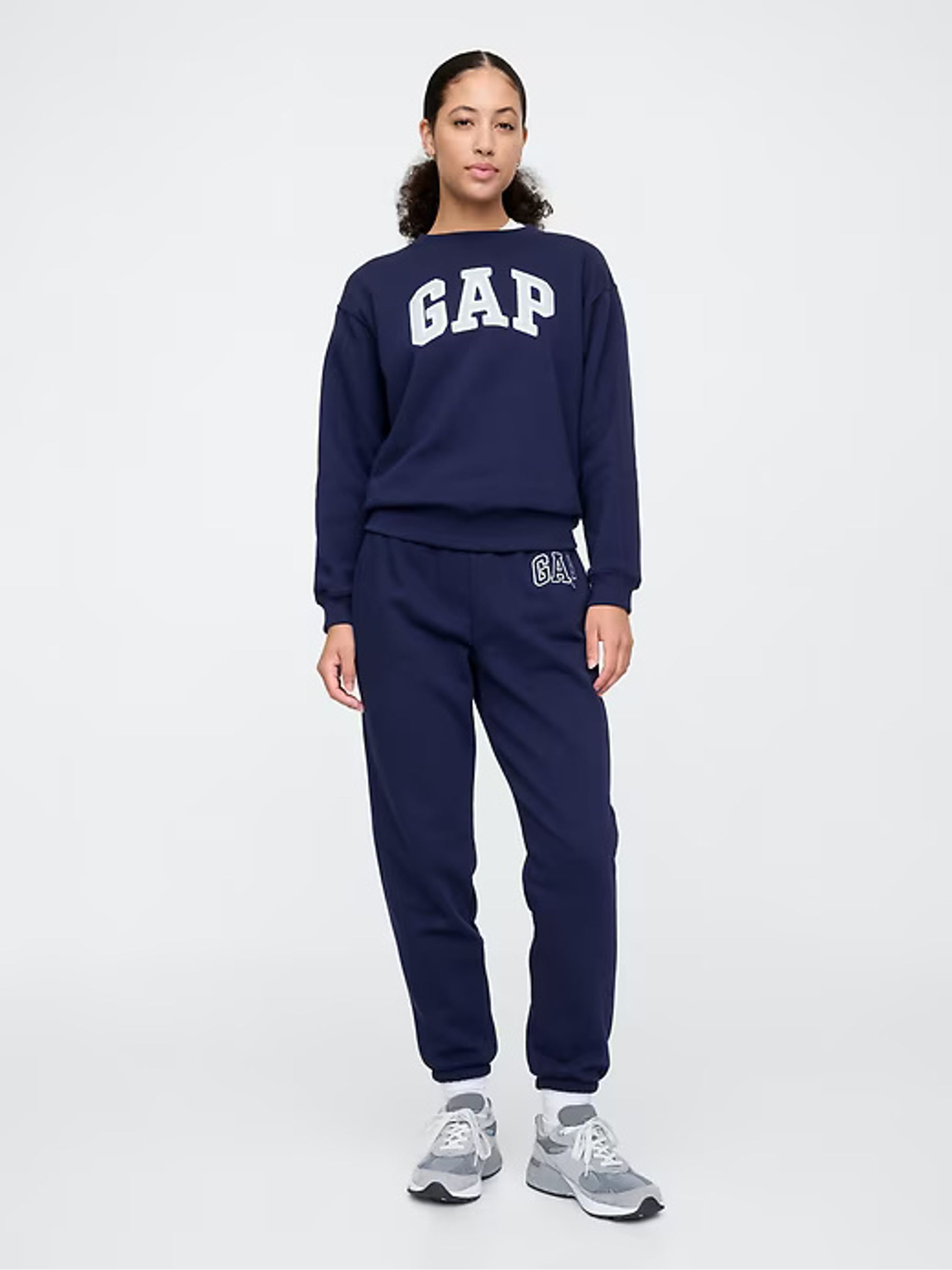 Navy Blue Logo Crew Neck Sweatshirt | Gap