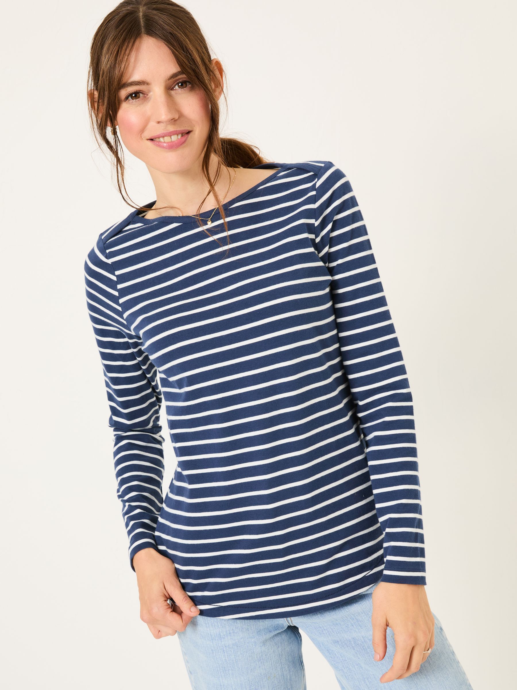 Breton Blue Long Sleeve T-Shirt | FatFace