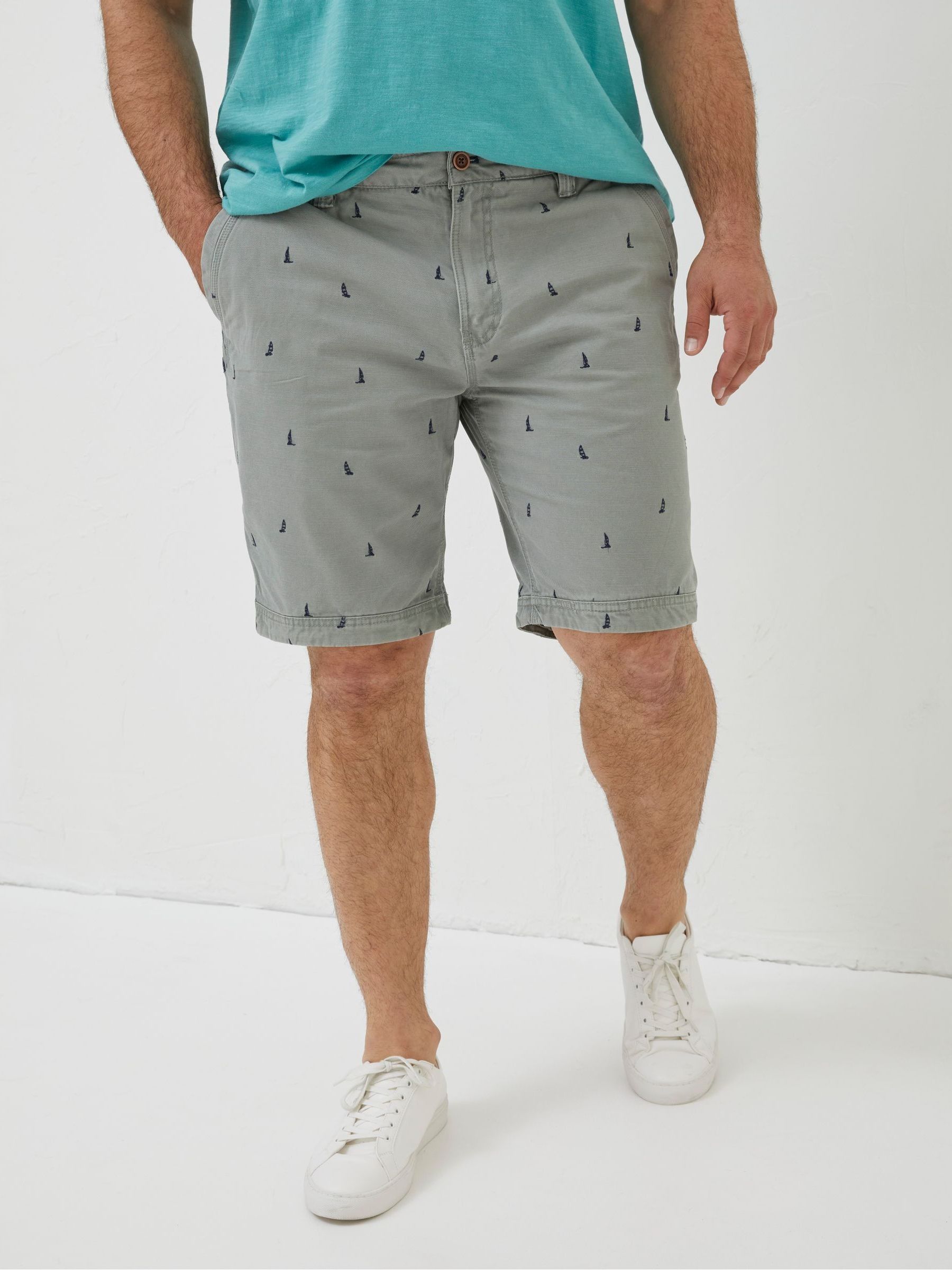 Green Cove Boat Embroidered Shorts | FatFace