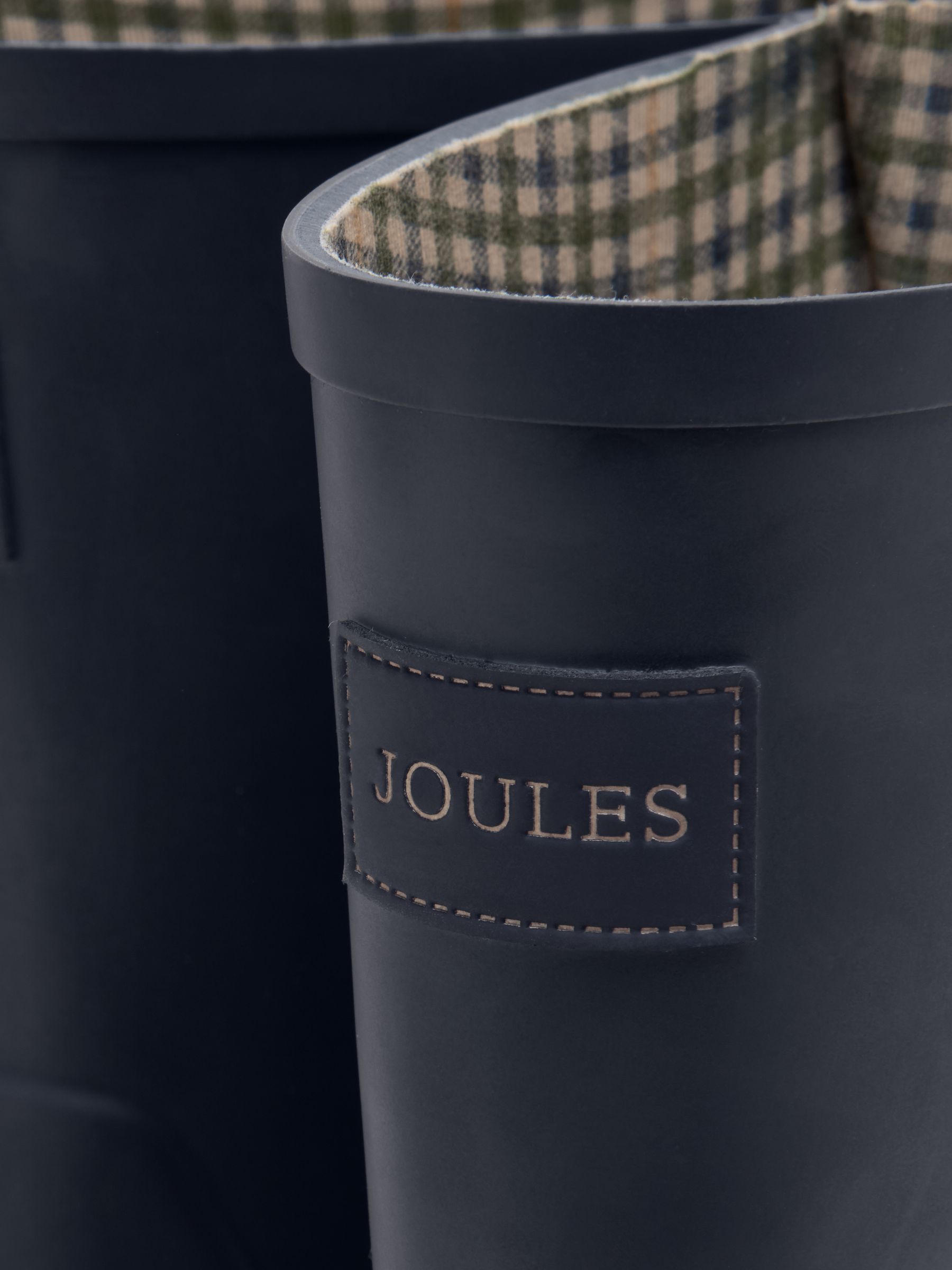 Wistow Navy Blue Adjustable Mid Calf Wellies | Joules