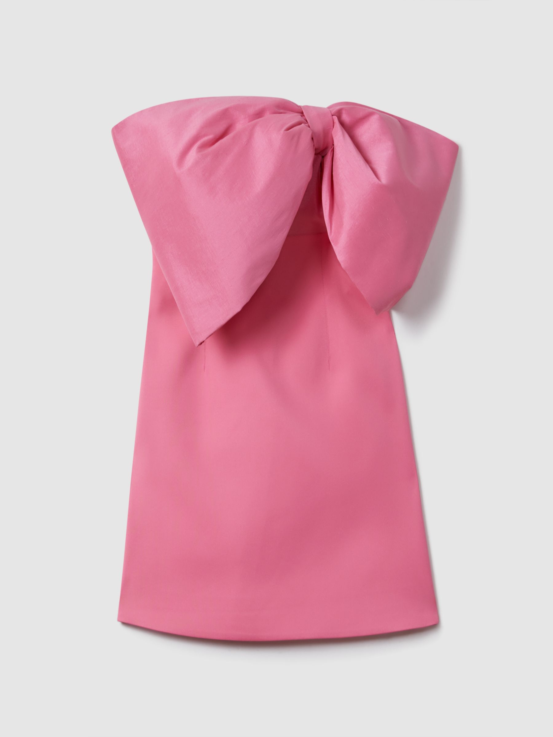 Reiss Rachel Gilbert Bow Mini Dress in Pink - REISS