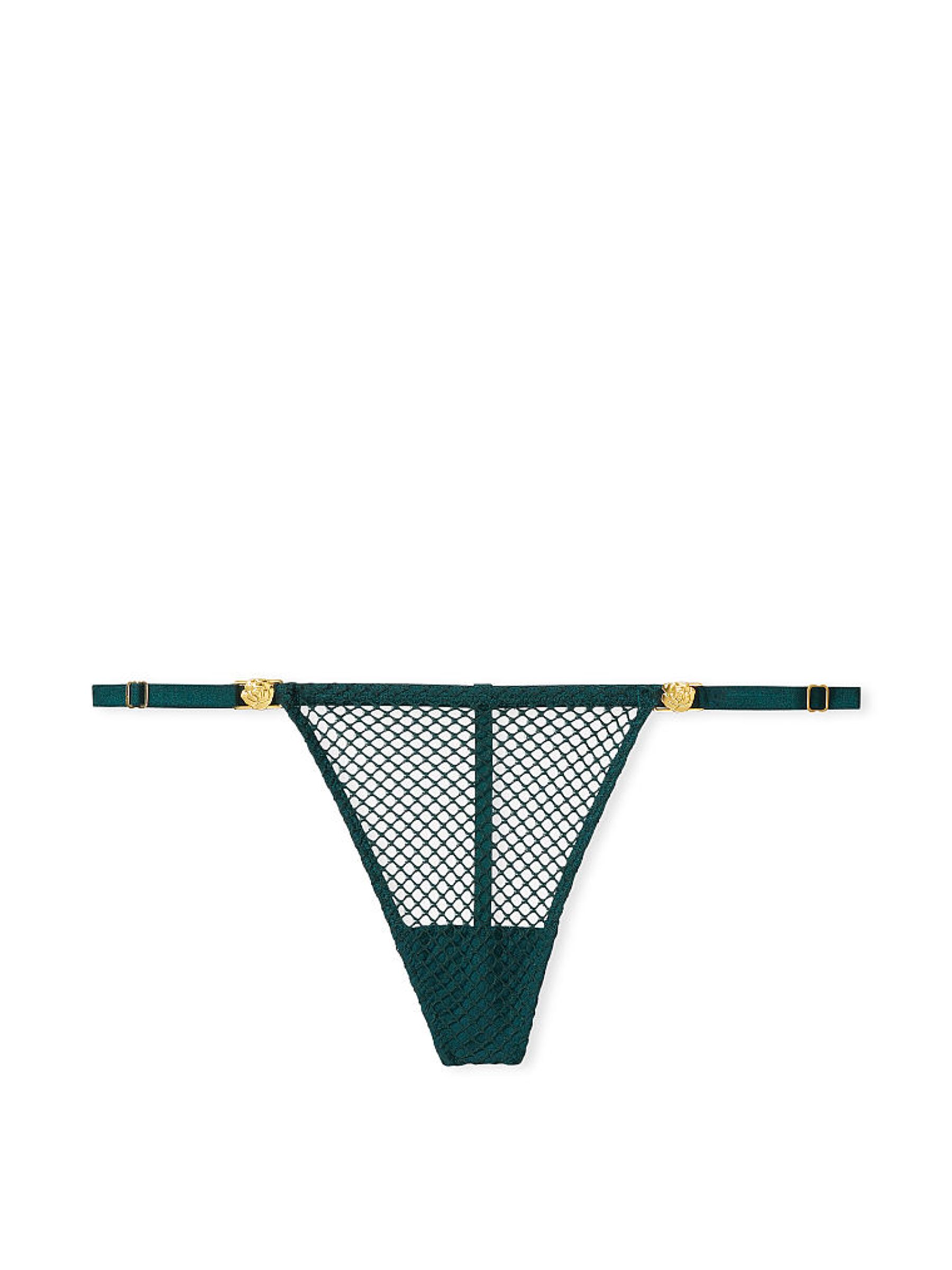 Black Ivy Green Fishnet G String Knickers | Victoria's Secret Ireland