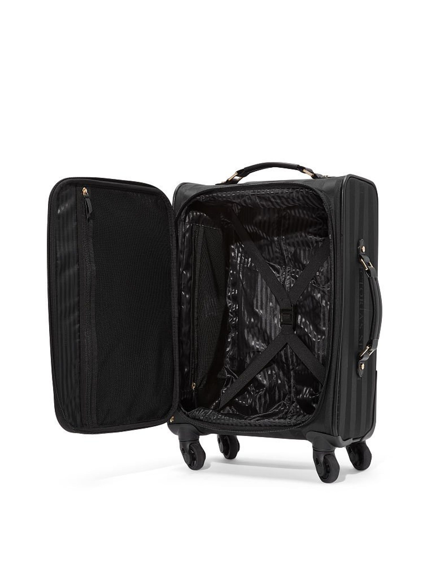 Black Stripe Luggage Victoria s Secret UK