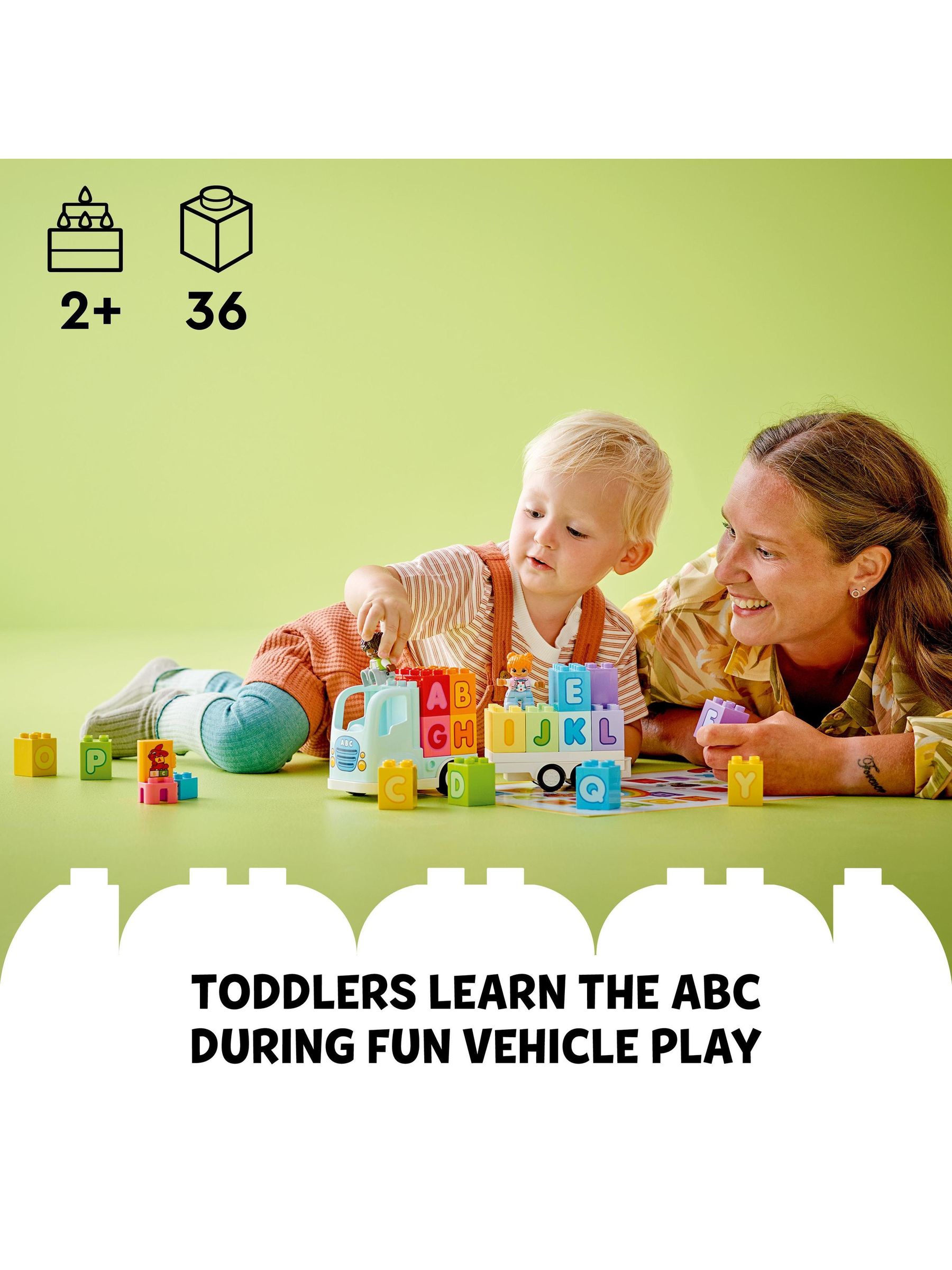 Lego DUPLO Town Alphabet Truck Toddler Learning Toy | JoJo Maman Bébé