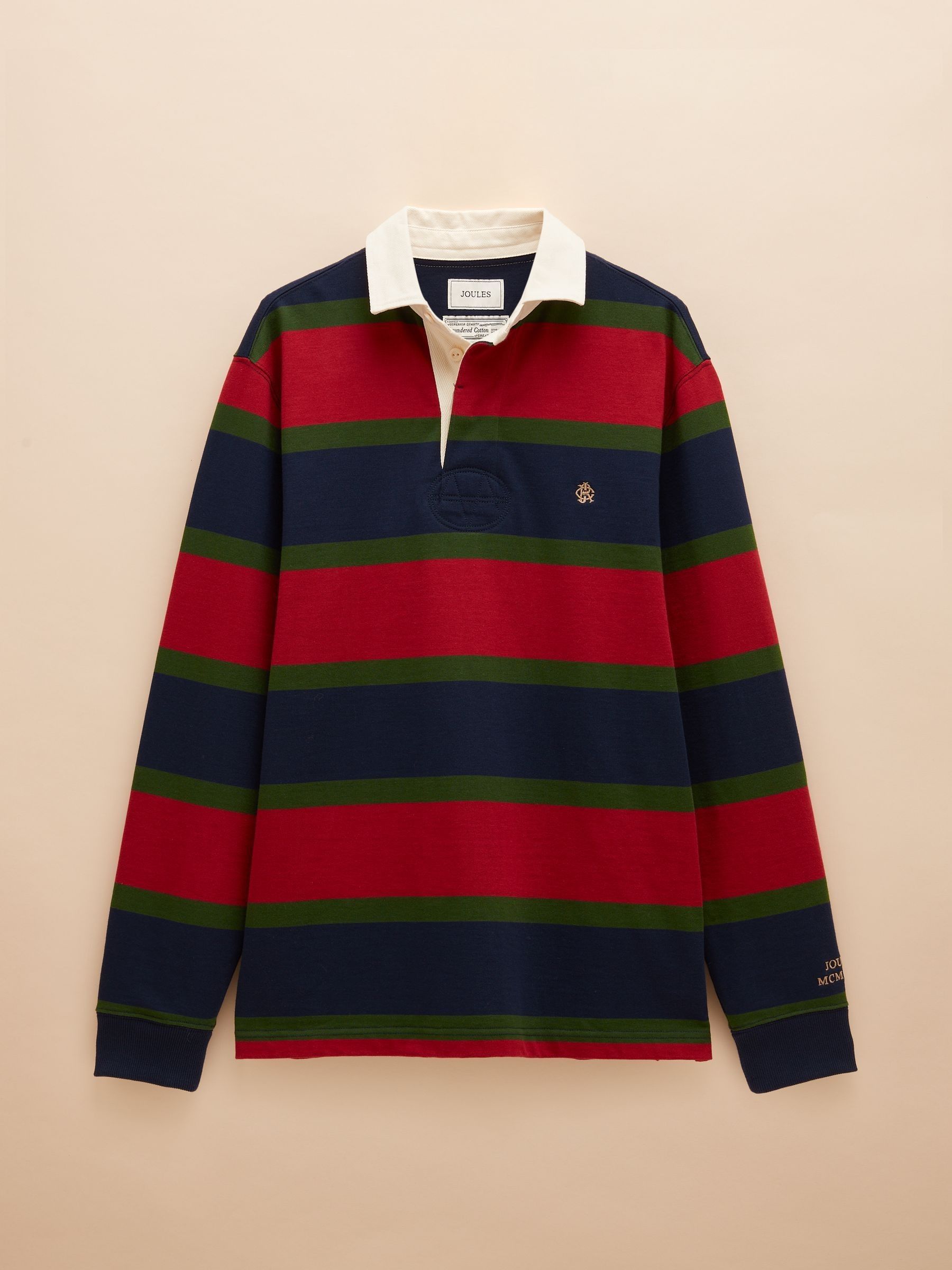 Rugby Club Red & Navy Shirt | Joules