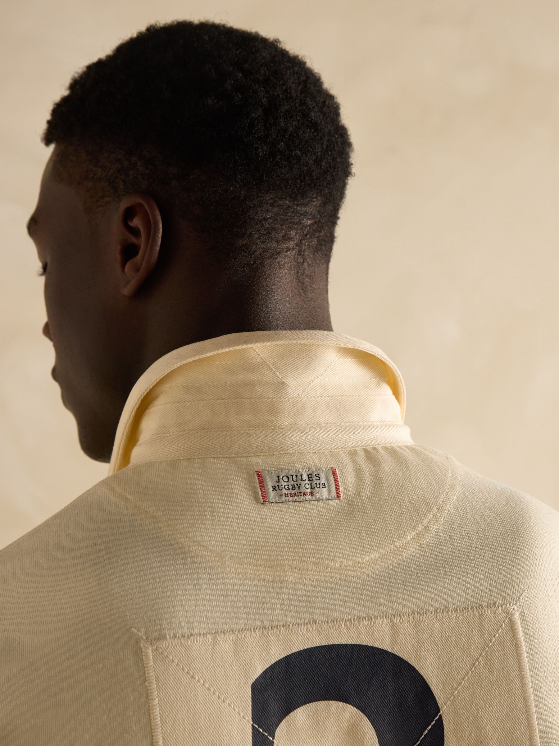 Short Sleeve Cream Rugby Club Shirt | Joules