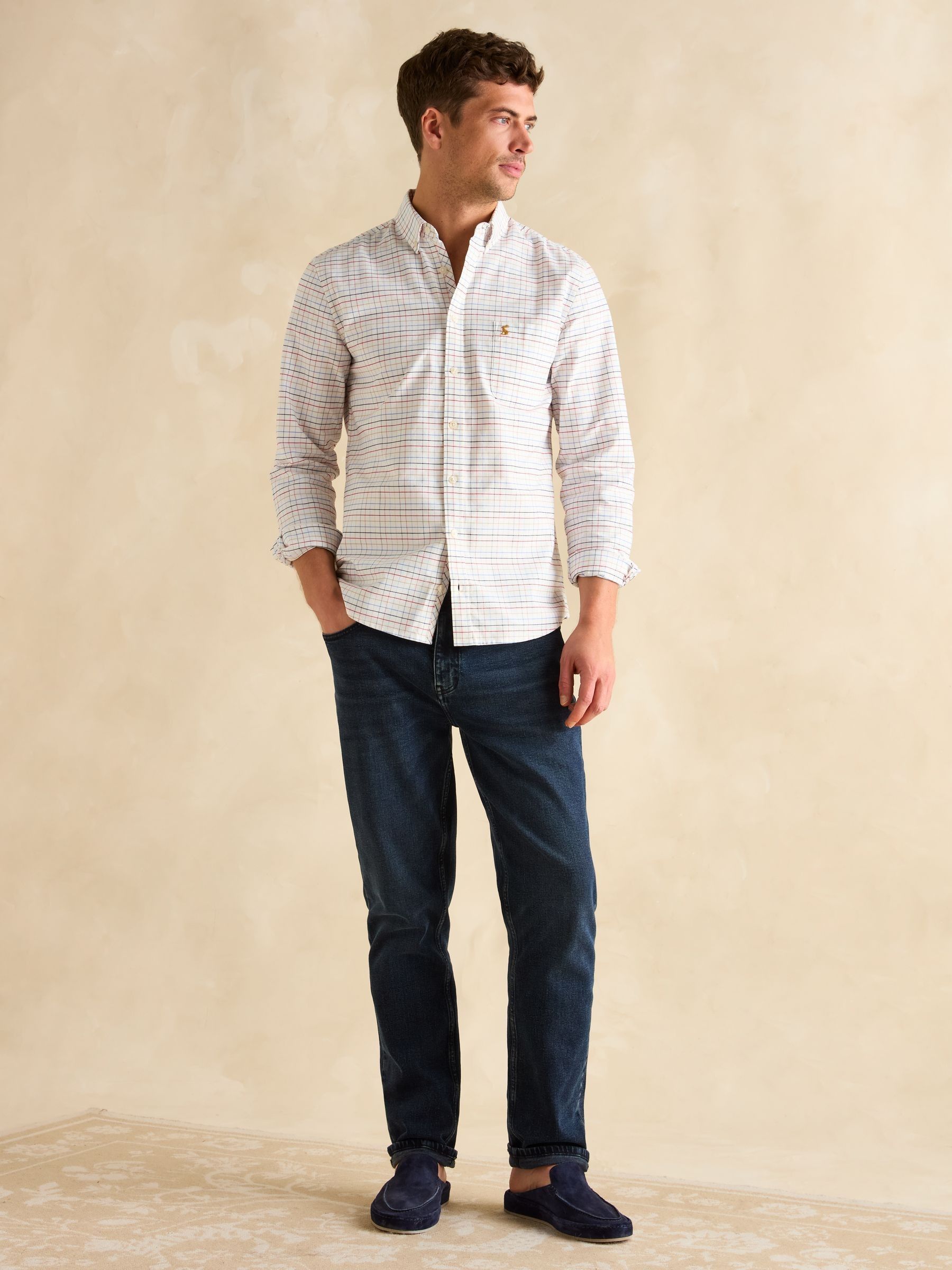Oxford Cream Check | Joules
