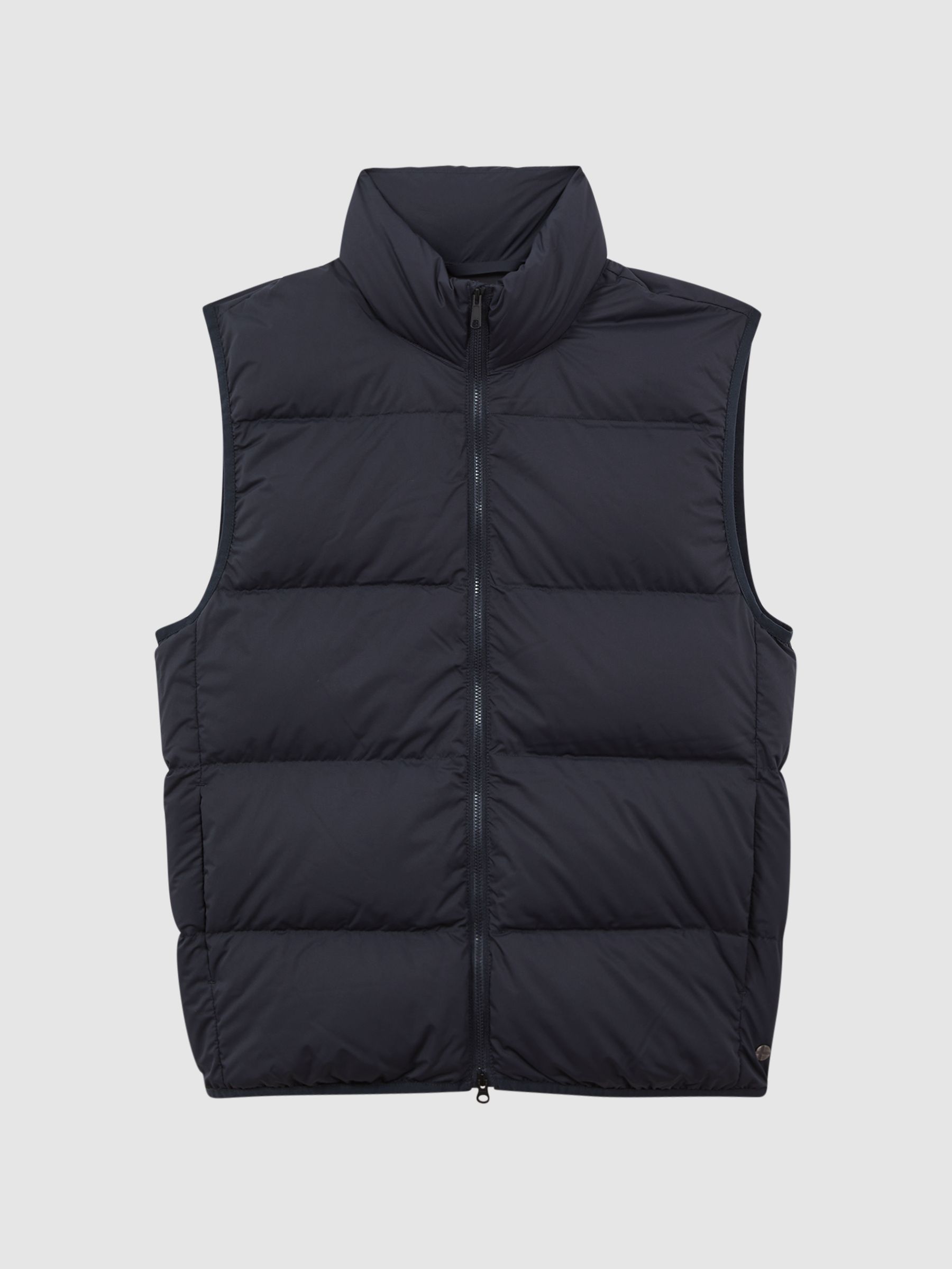 Reiss Scandinavian Edition Quilted Puffer Vest in Midnight Navy - REISS