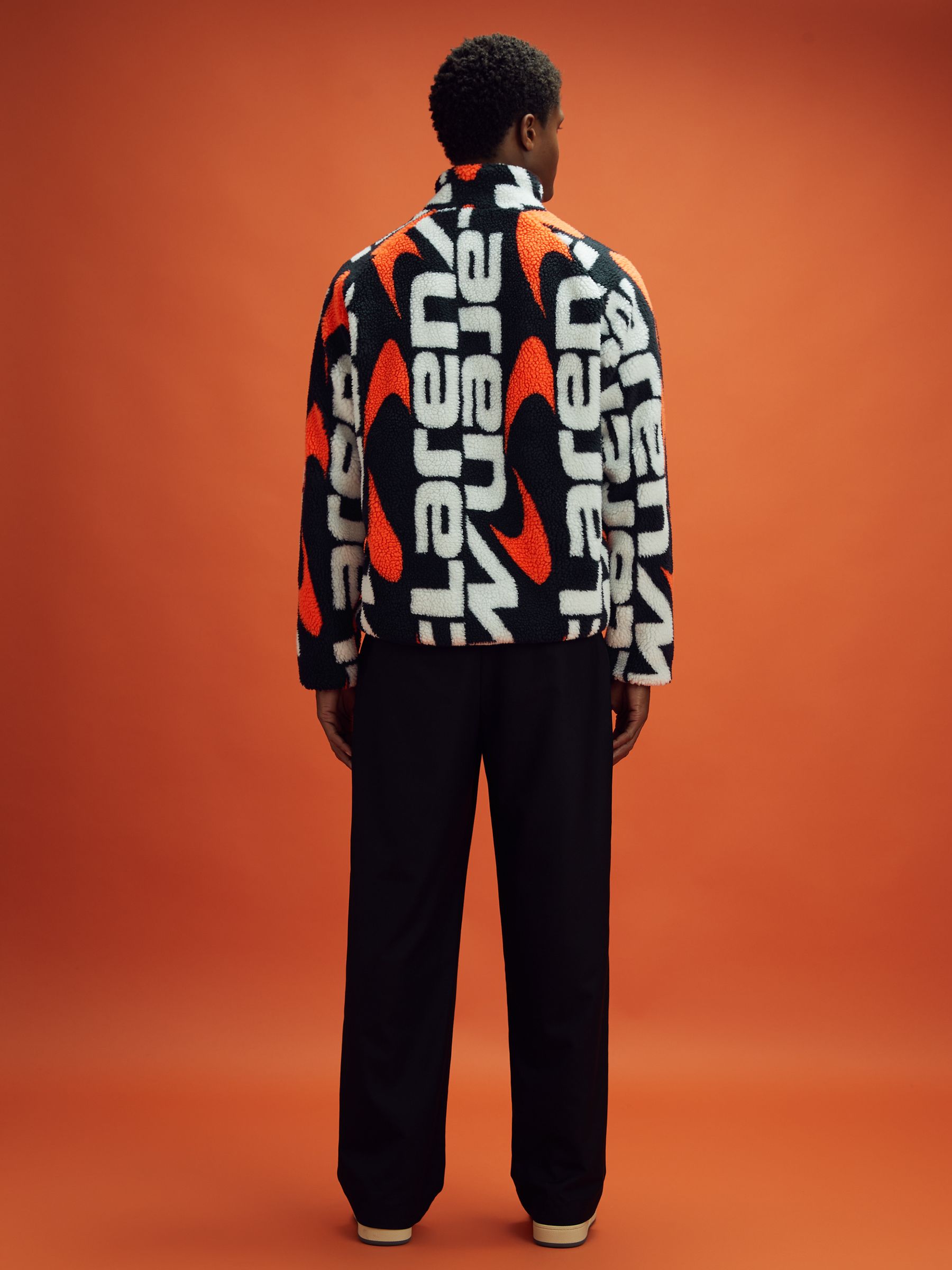 Reiss McLaren F1 Zip-Through Fleece Jacket in Black Multi - REISS