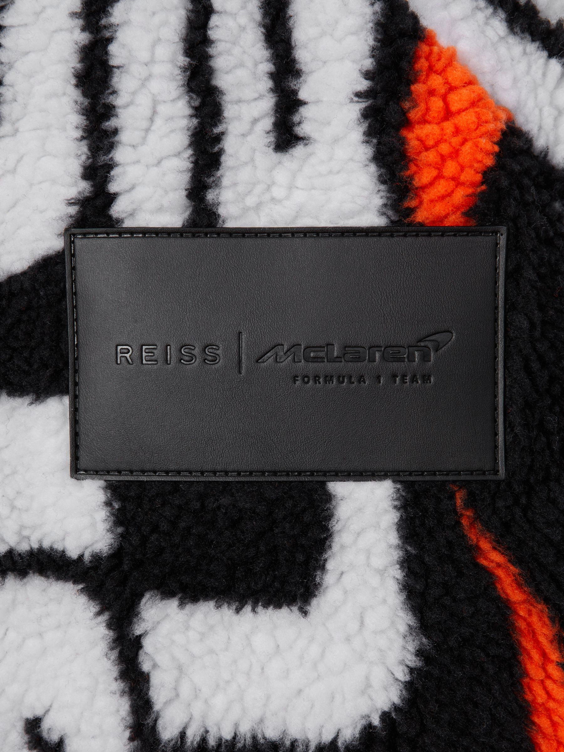 Reiss McLaren F1 Zip-Through Fleece Jacket in Black Multi - REISS