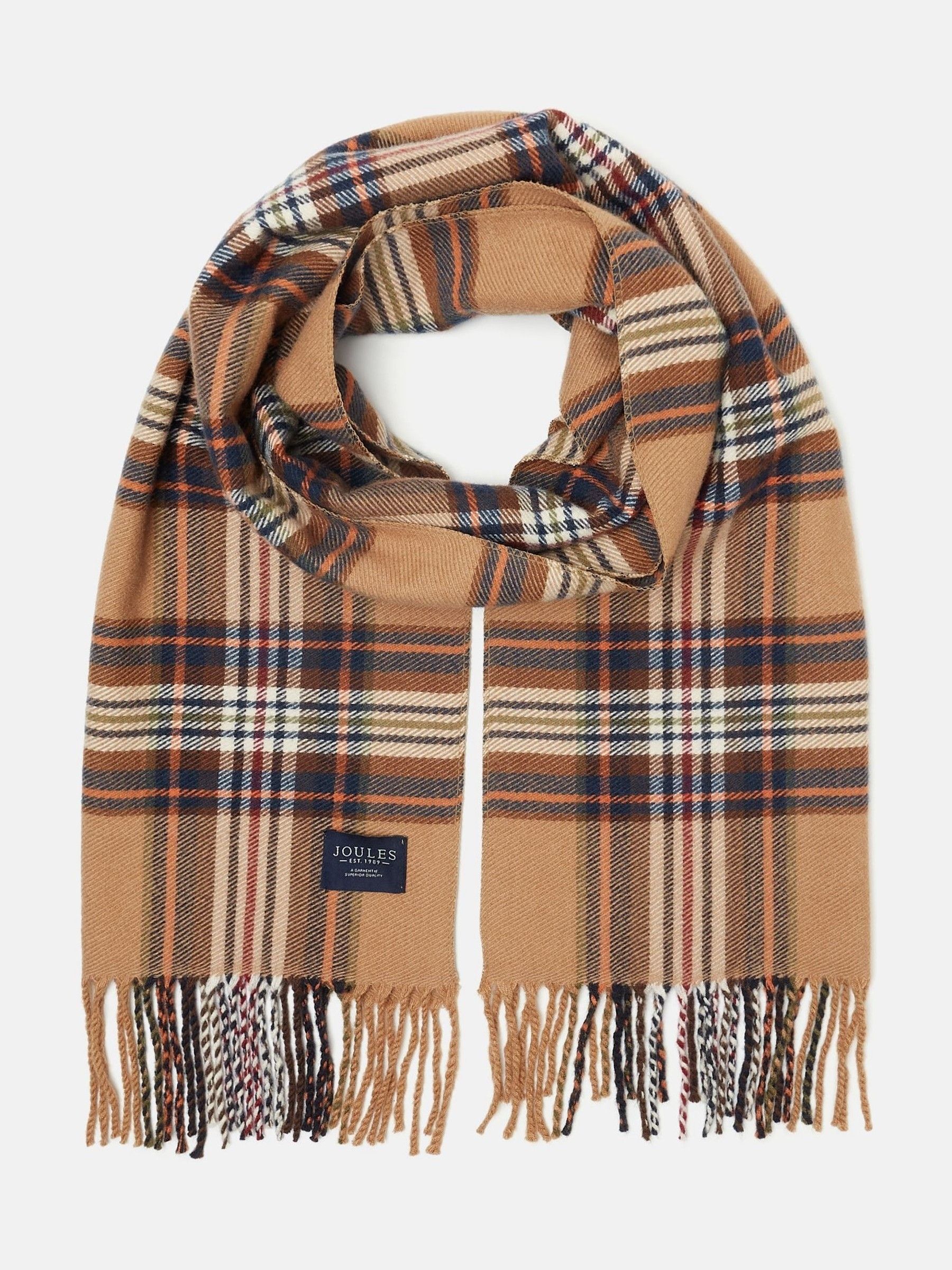 Langtree Rust Brown Scarf | Joules