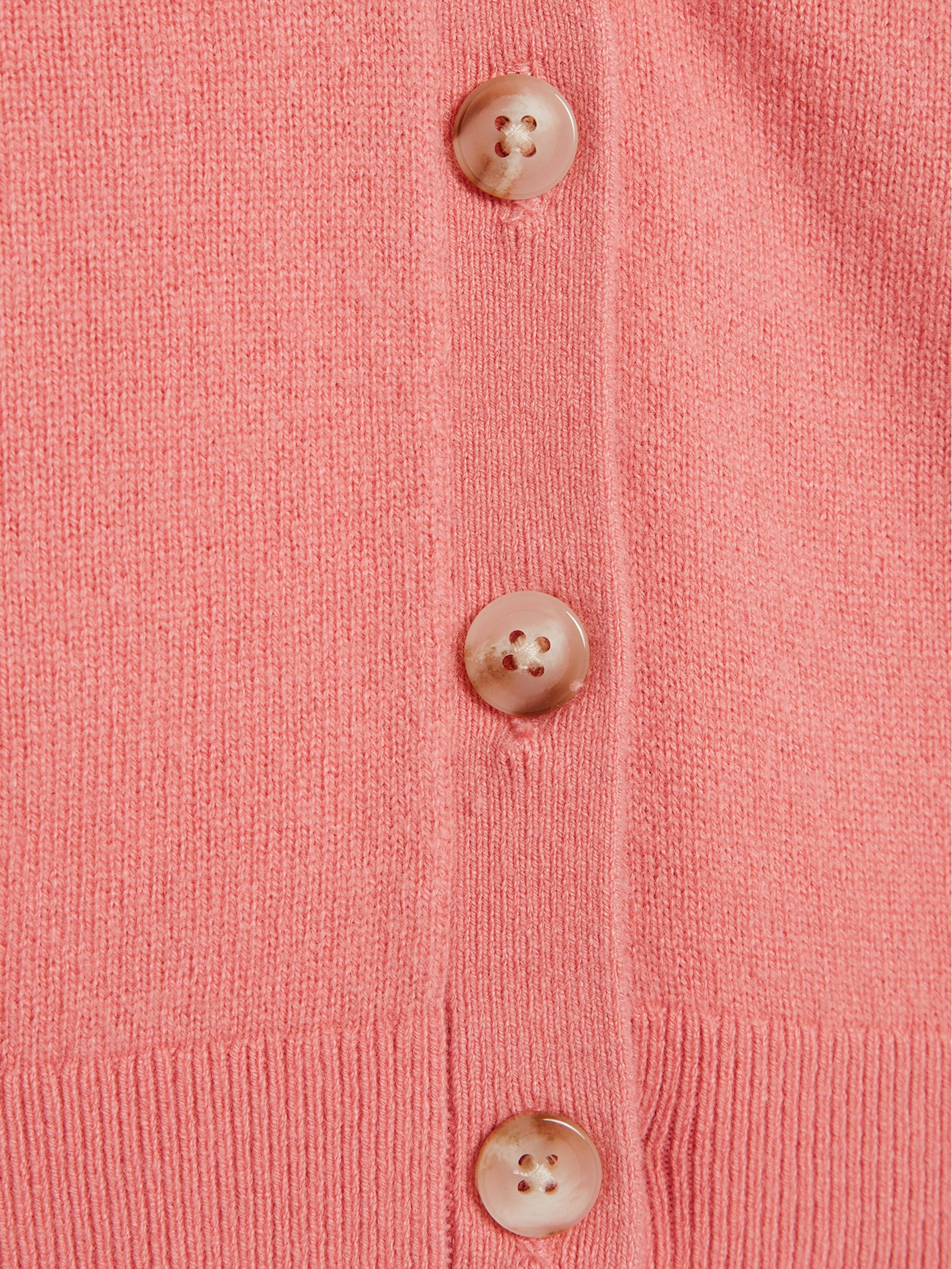 Reiss Button Up Cardigan in Pink - REISS