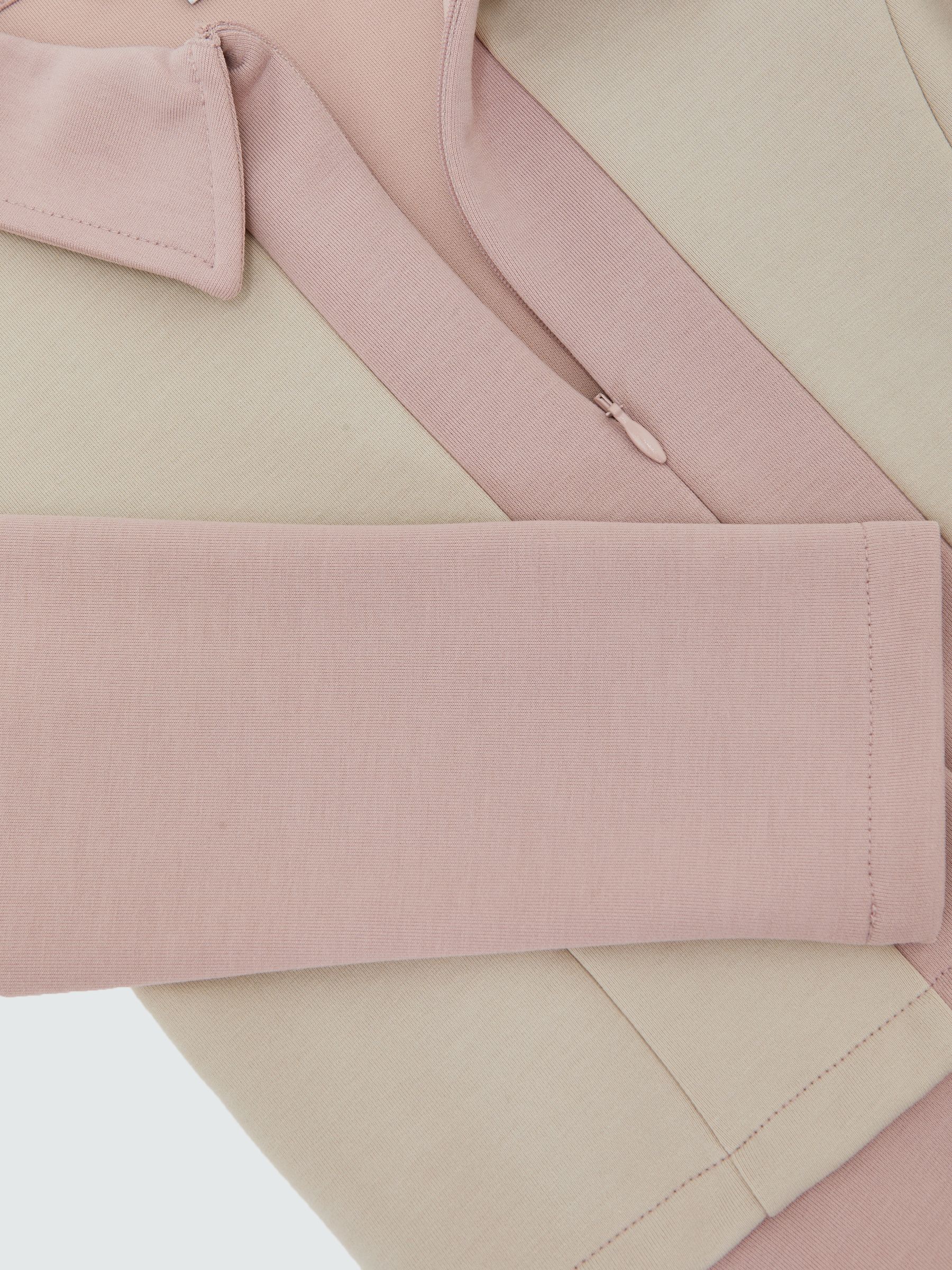 Reiss 9-13 yrs Premium Interlock Colour-Block Dress in Neutral - REISS