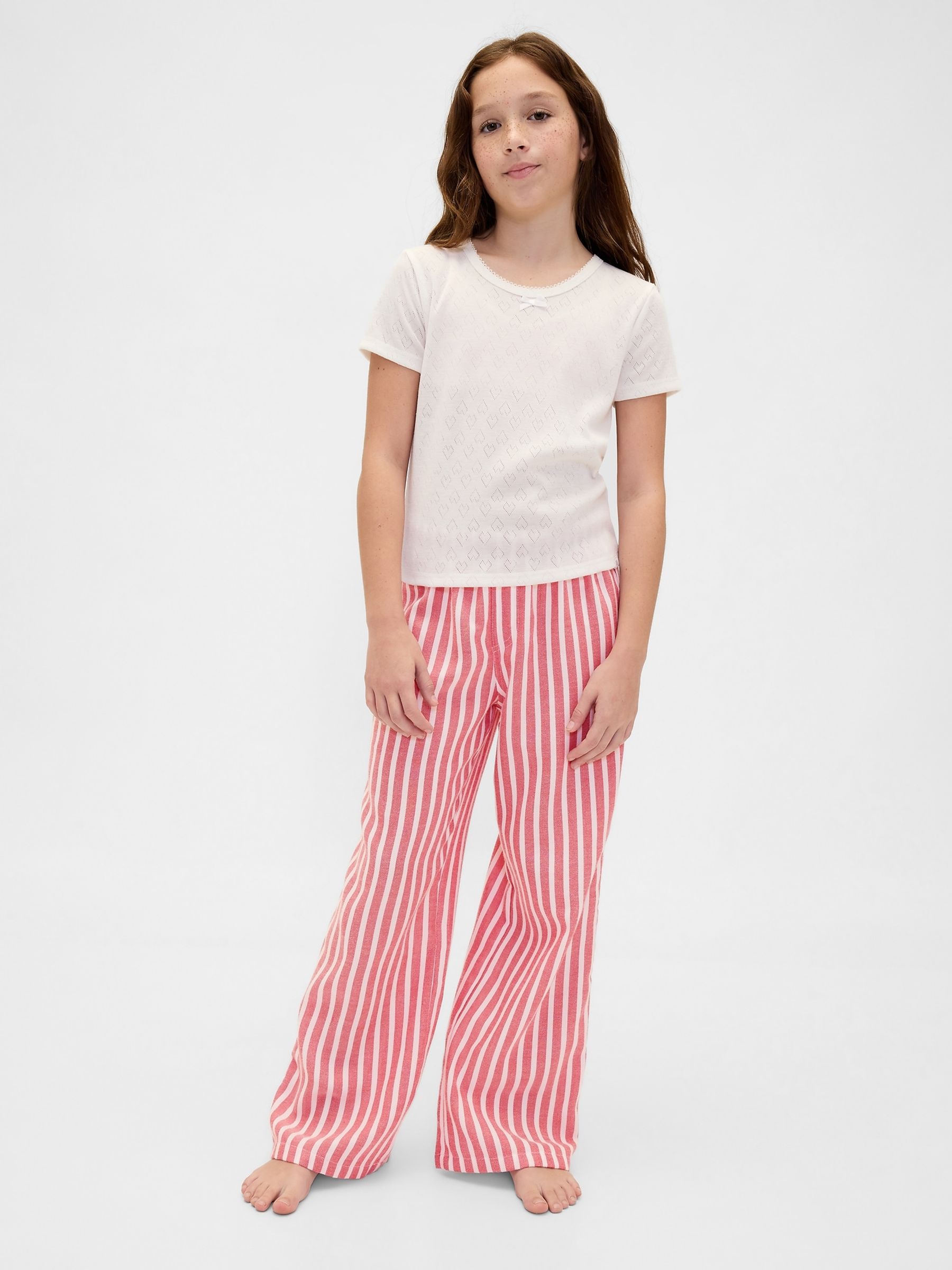 Red Stripe Matching Family Flannel Pyjama Bottoms | Gap