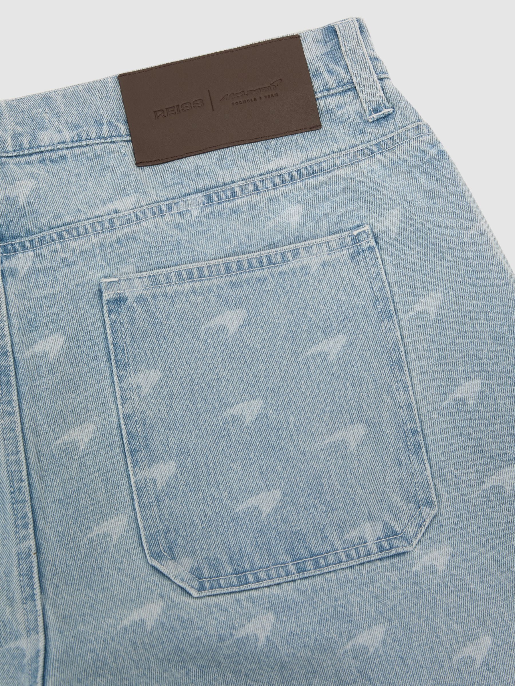Reiss McLaren Racing Relaxed Speedmark Jeans in Soft Blue | REISS
