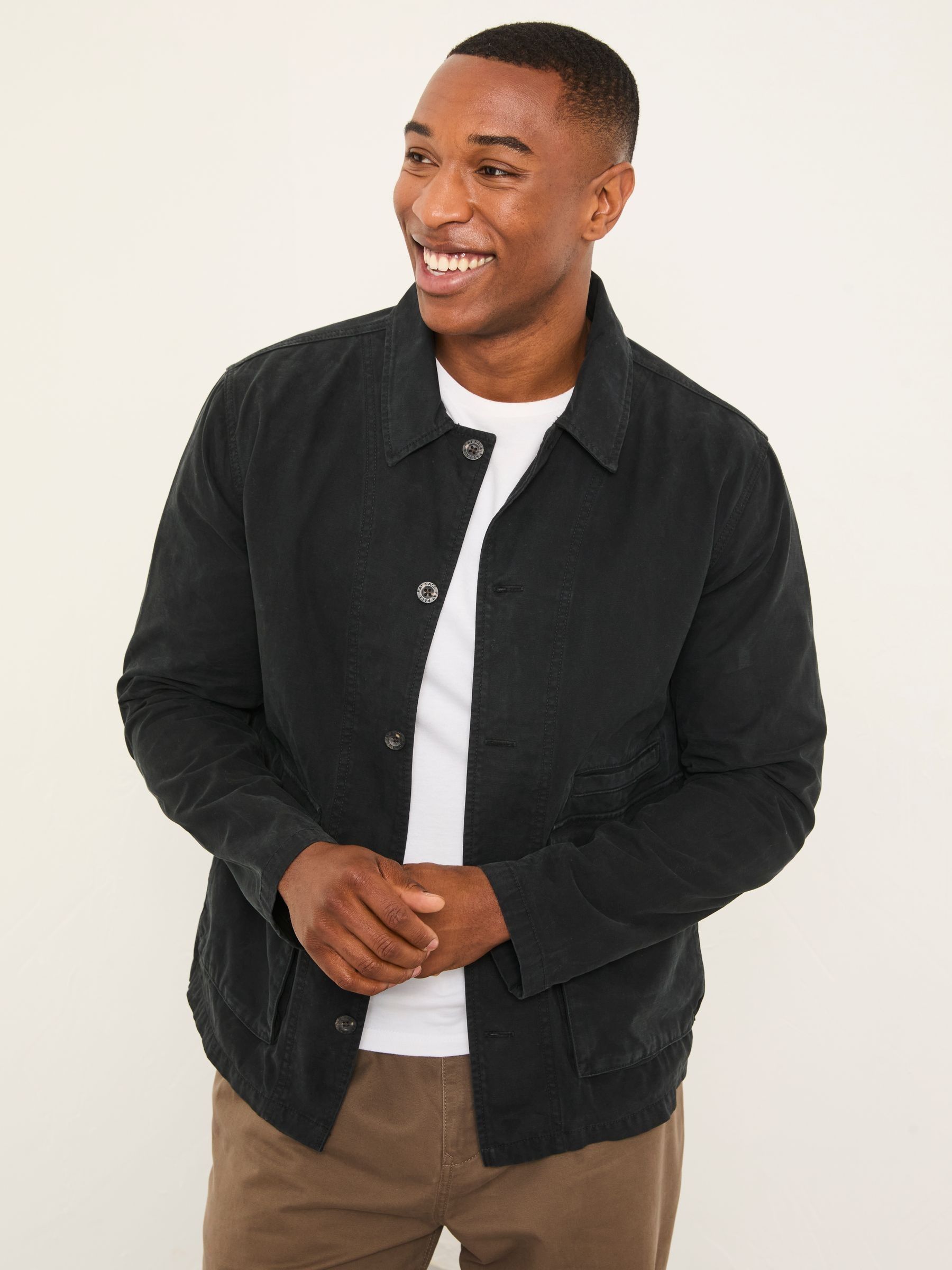 black workers jacket