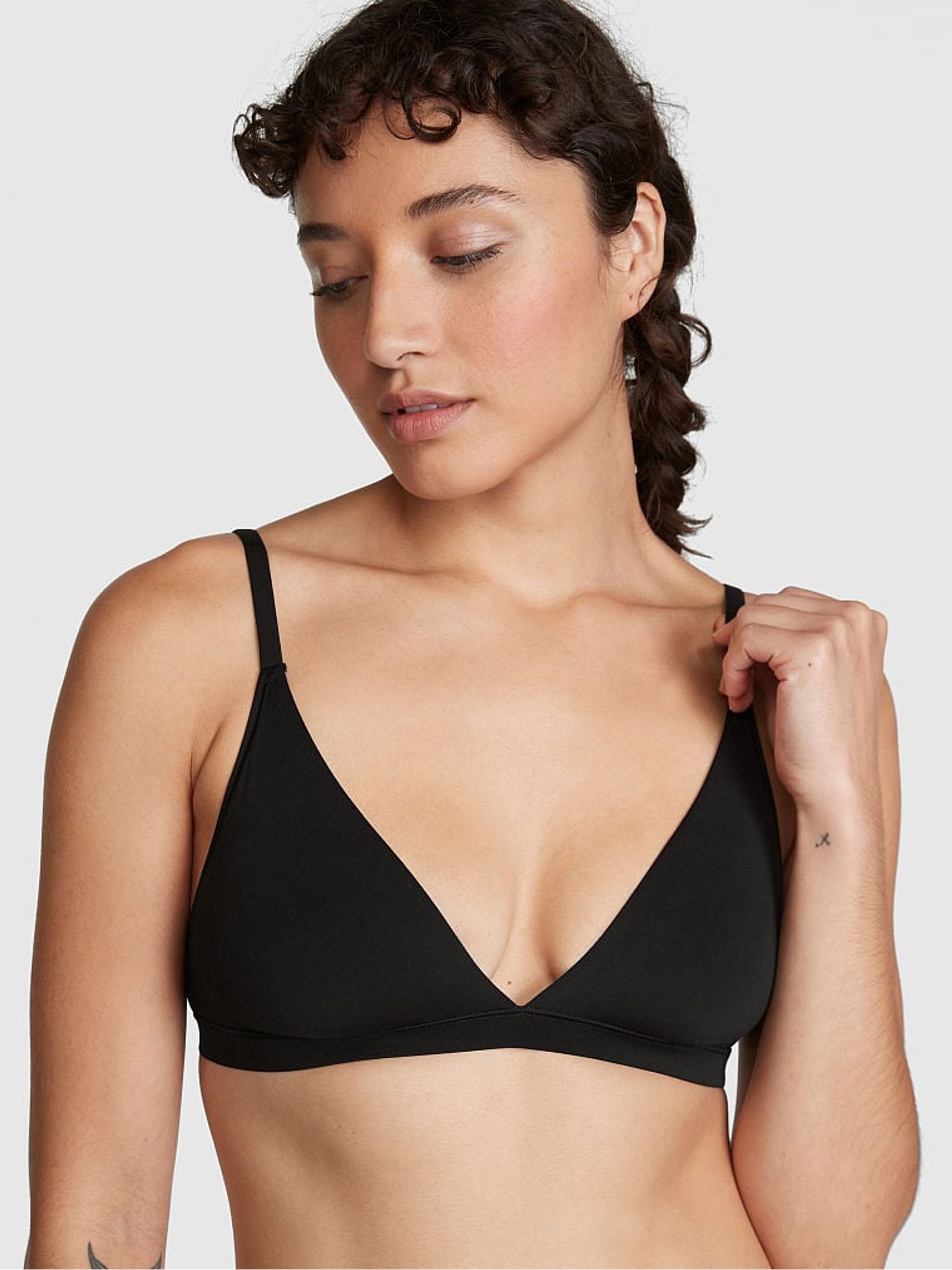 black triangle bra