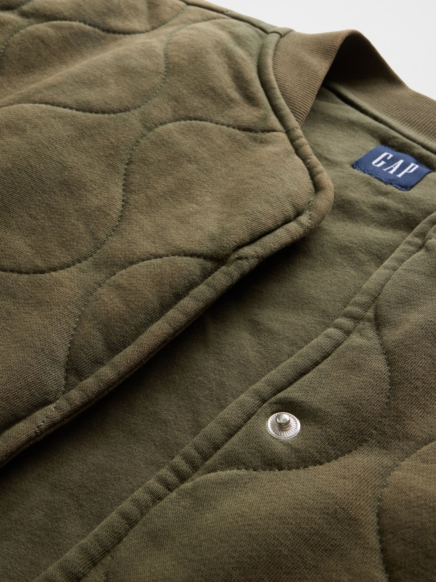 Green Oversized VintageSoft Quilted Jacket | Gap