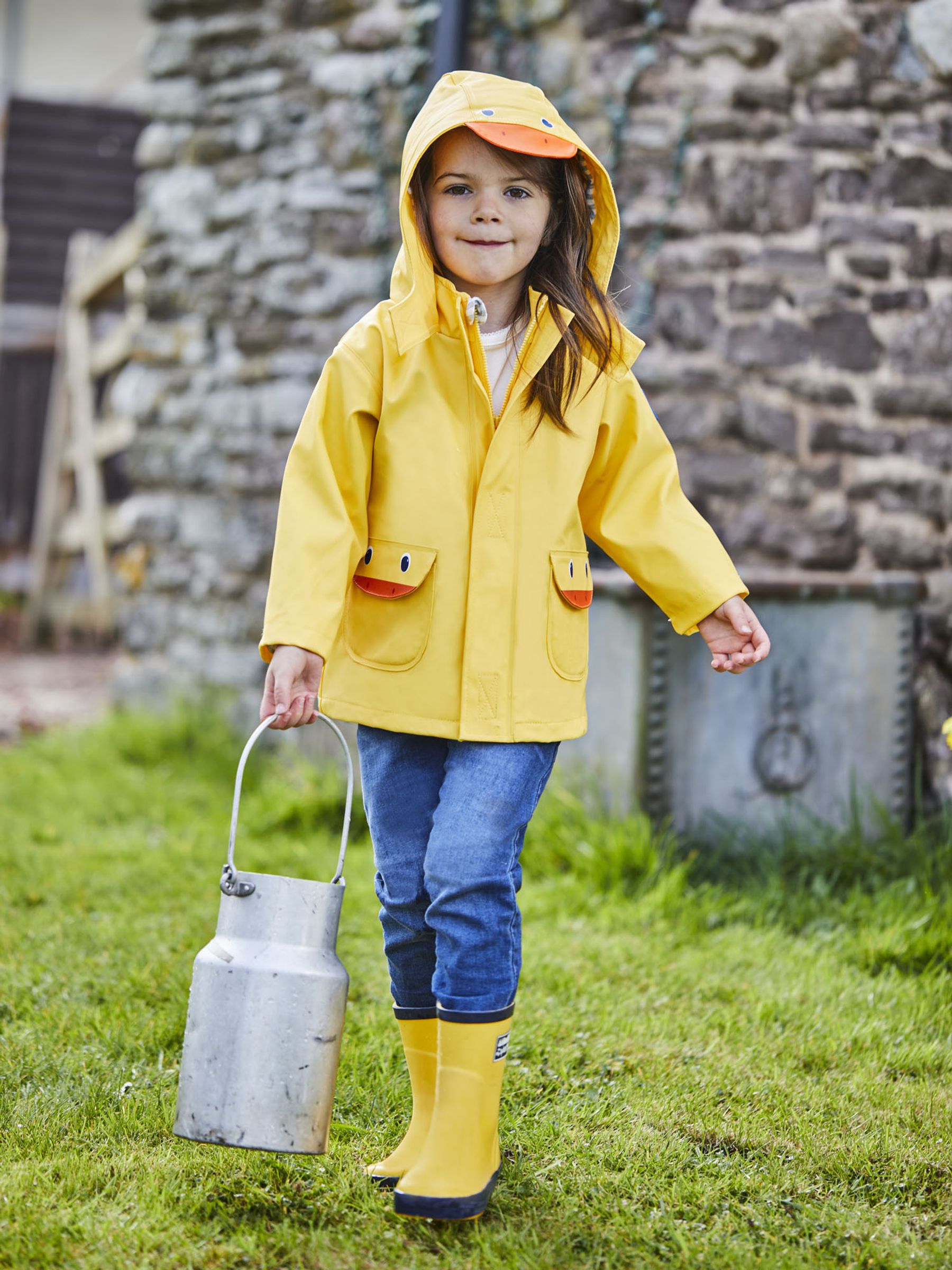 Buy Duck Waterproof Jacket in Yellow from the JoJo Maman Bébé UK online ...
