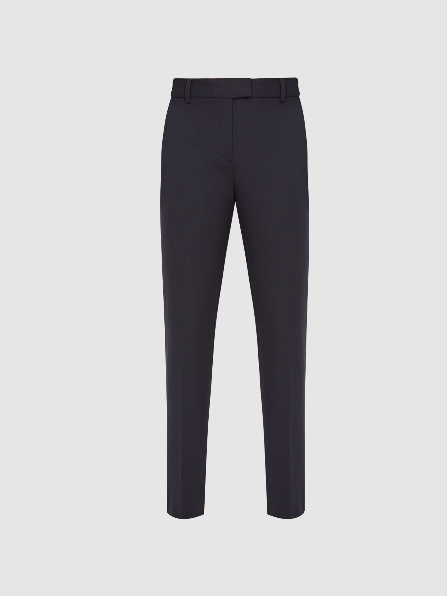 Reiss Navy Joanne Regular Slim Fit Tailored Trousers | REISS Australia