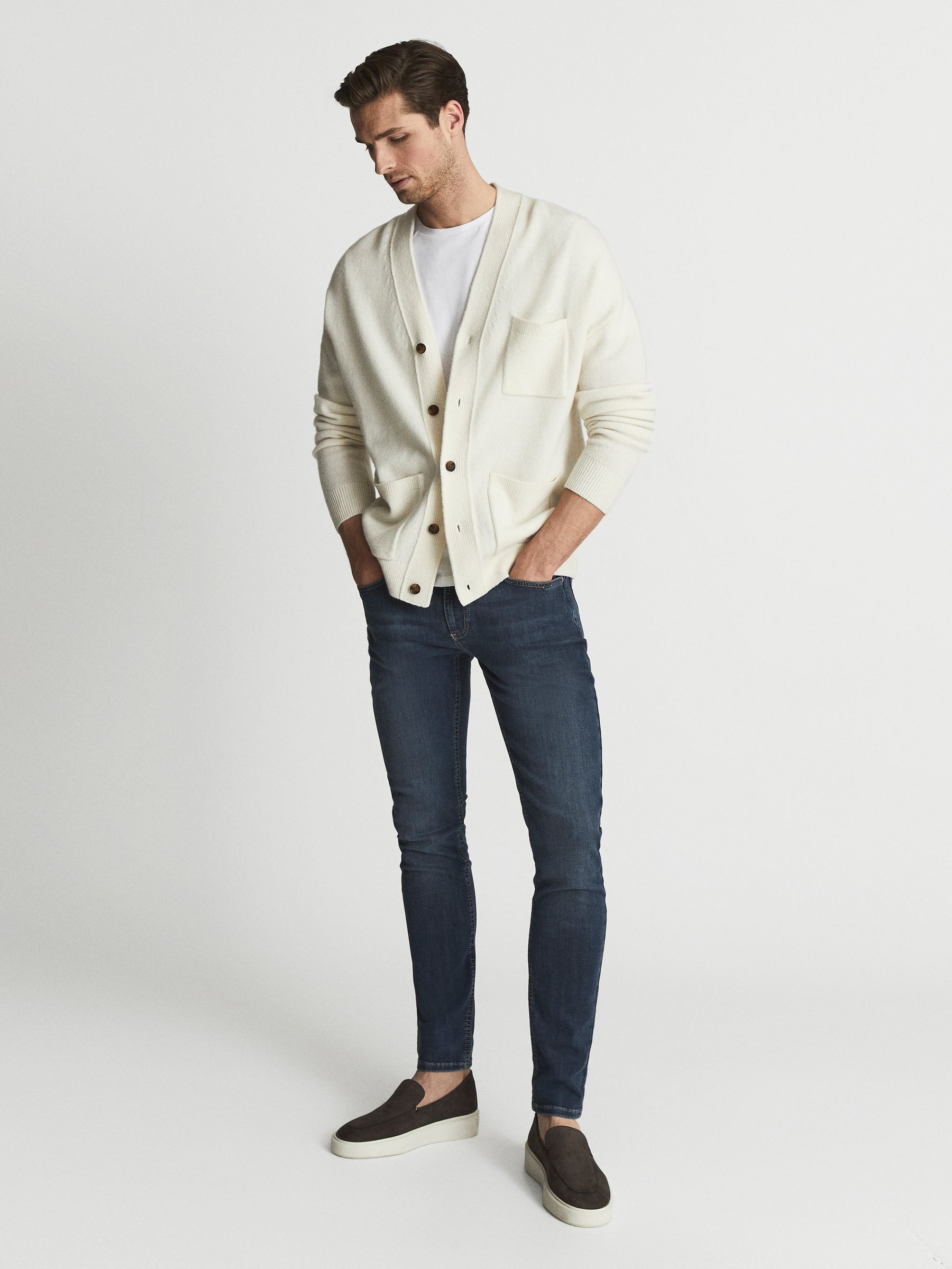 Reiss James Super Skinny Washed Jeans - REISS