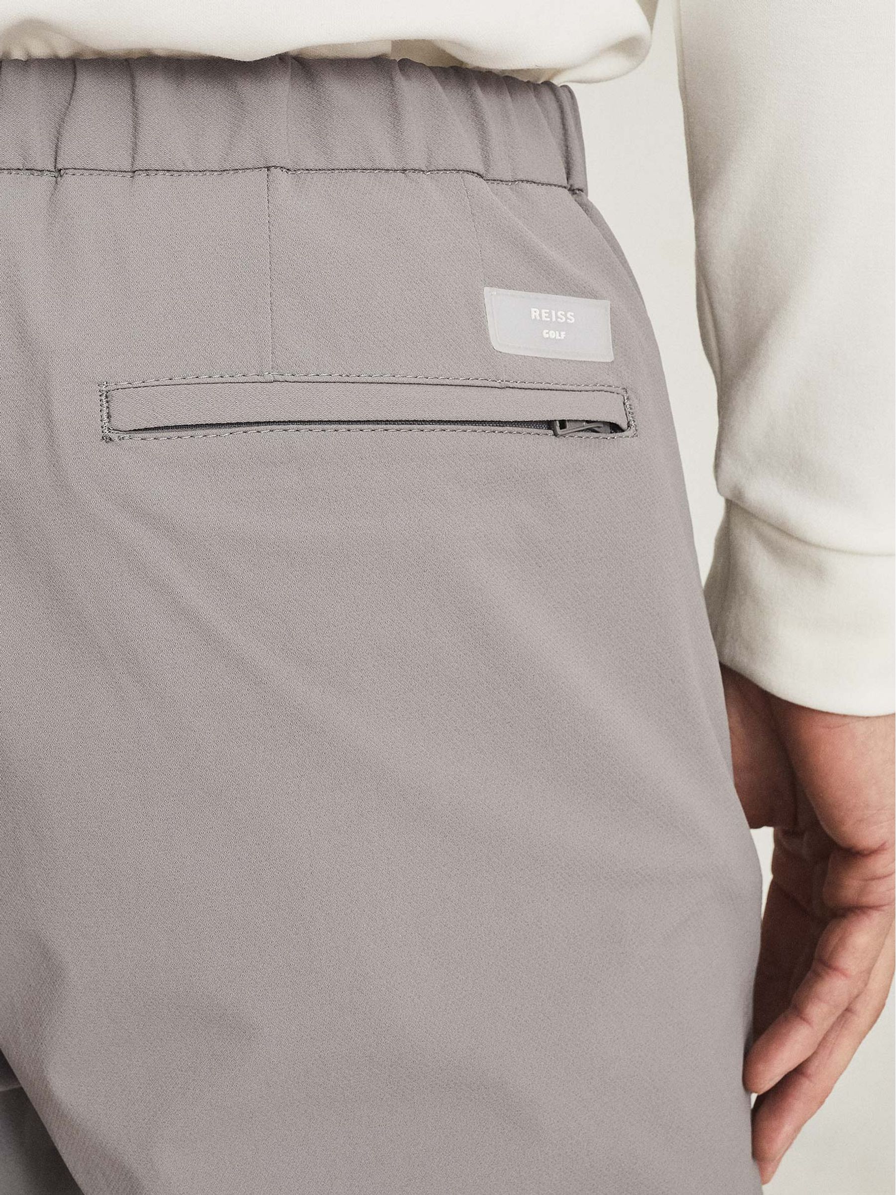 Reiss Pale Grey Ranger Golf Performance Slim Fit Trousers | REISS USA