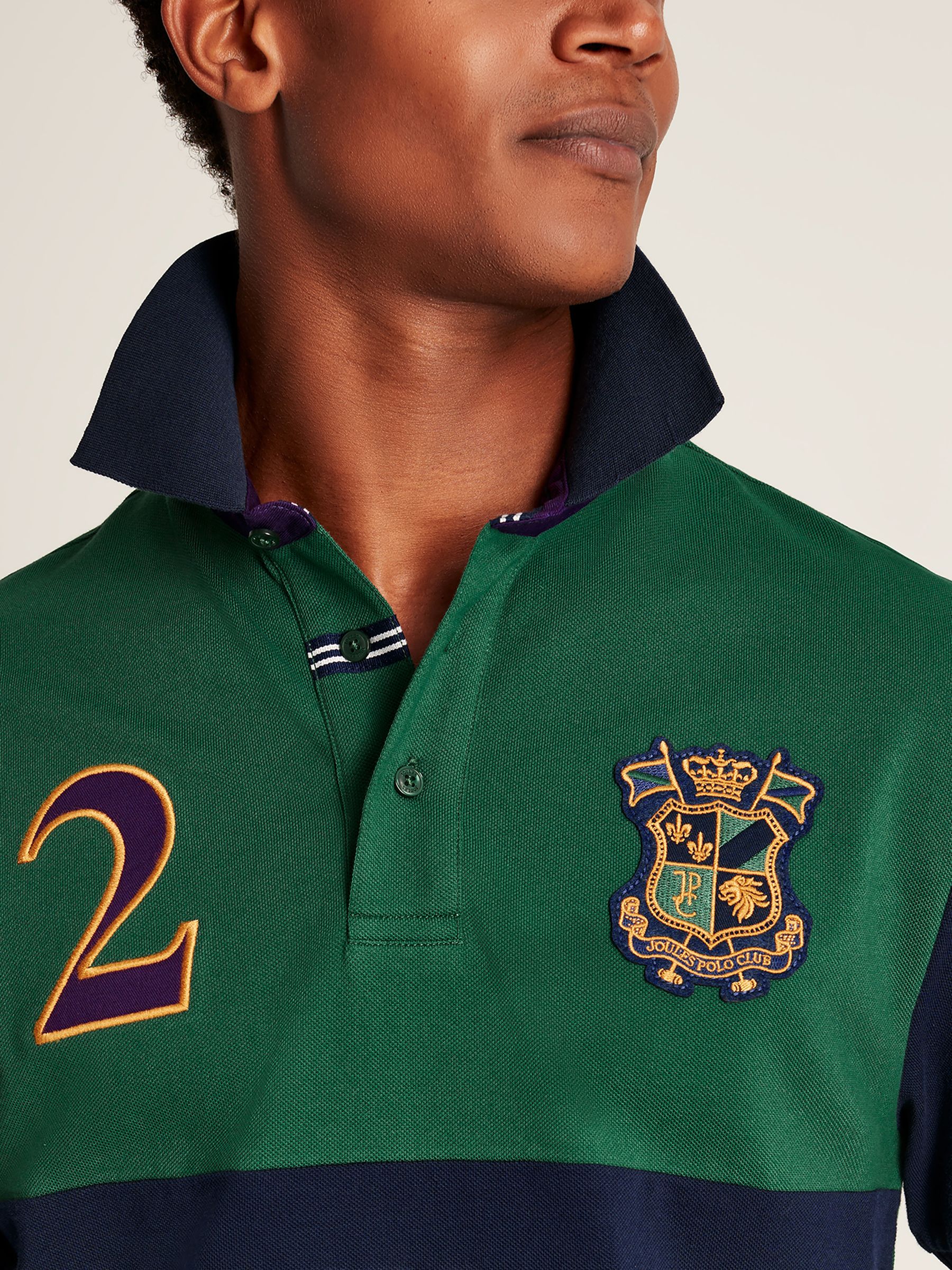 Buy Joules Embellished Green Embroidered Polo Shirt from the Joules ...